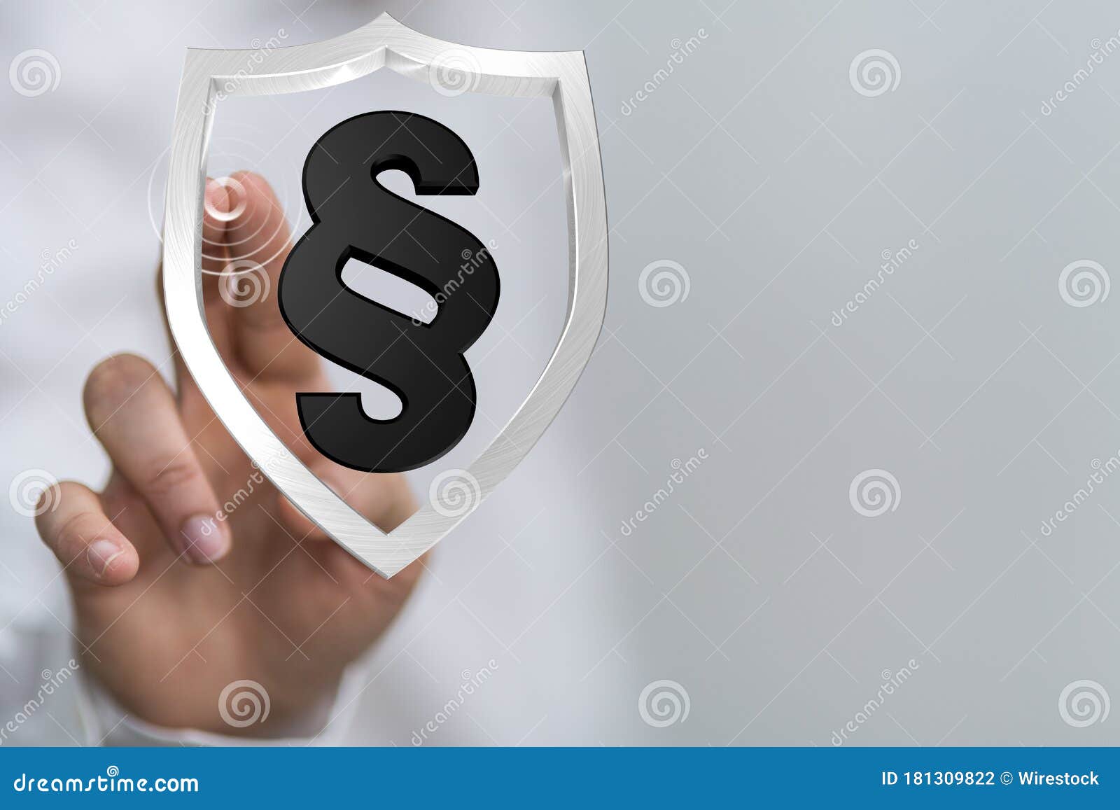 A Symbol Paragraph Law Sign Digital in Hand Stock Photo - Image of ...