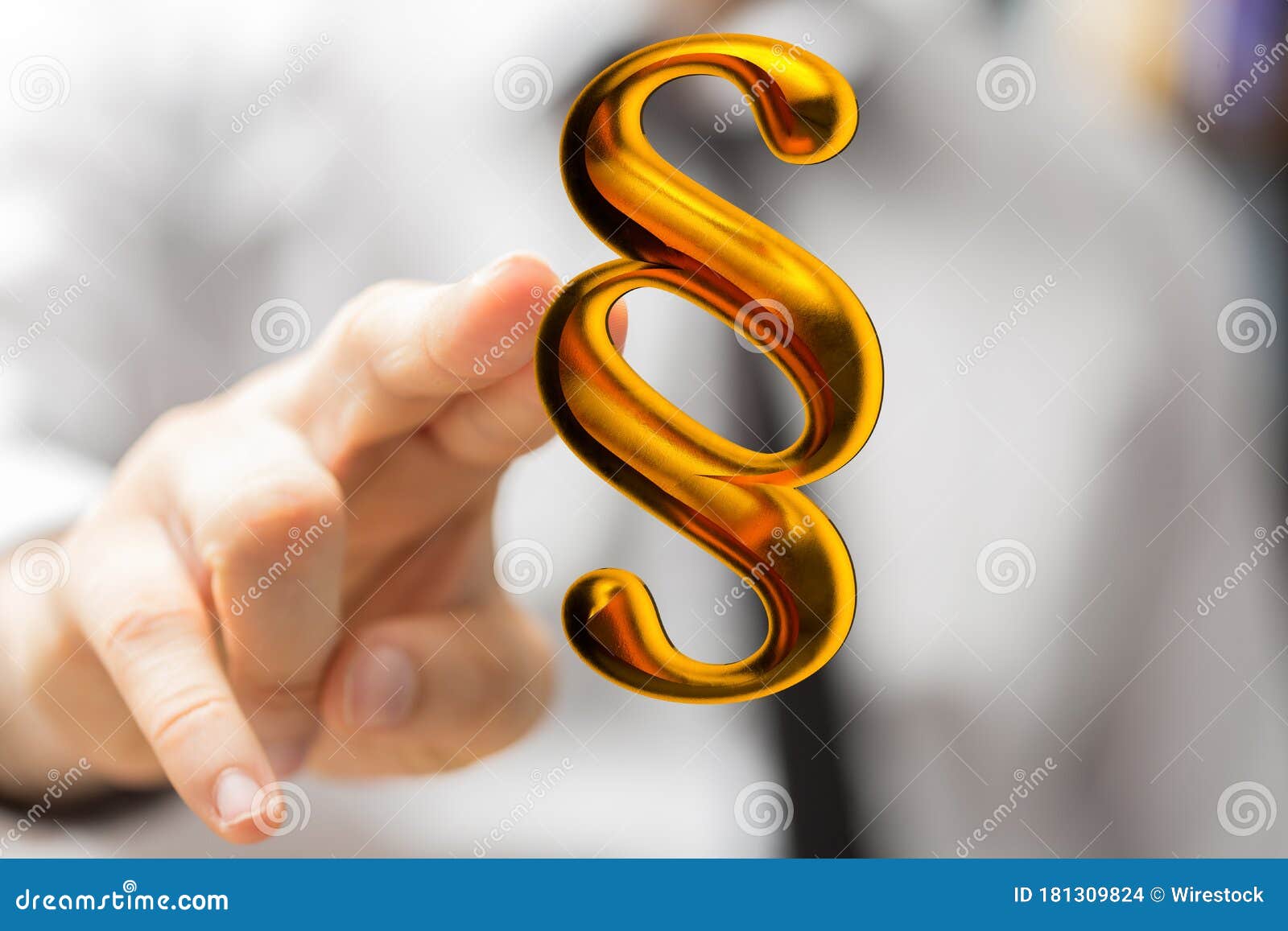 A Symbol Paragraph Law Sign Digital in Hand Stock Photo - Image of ...
