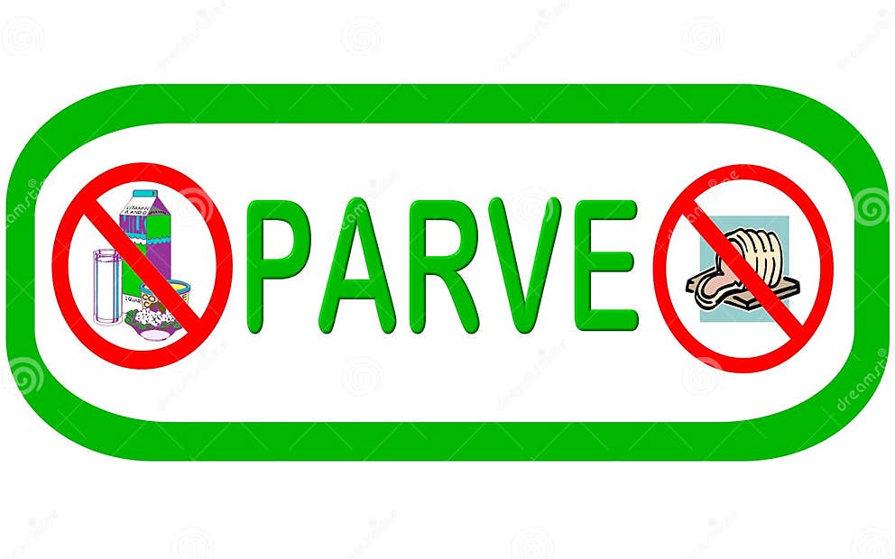 Symbol: PARVE Meat and Diary Free Stock Illustration - Illustration of ...