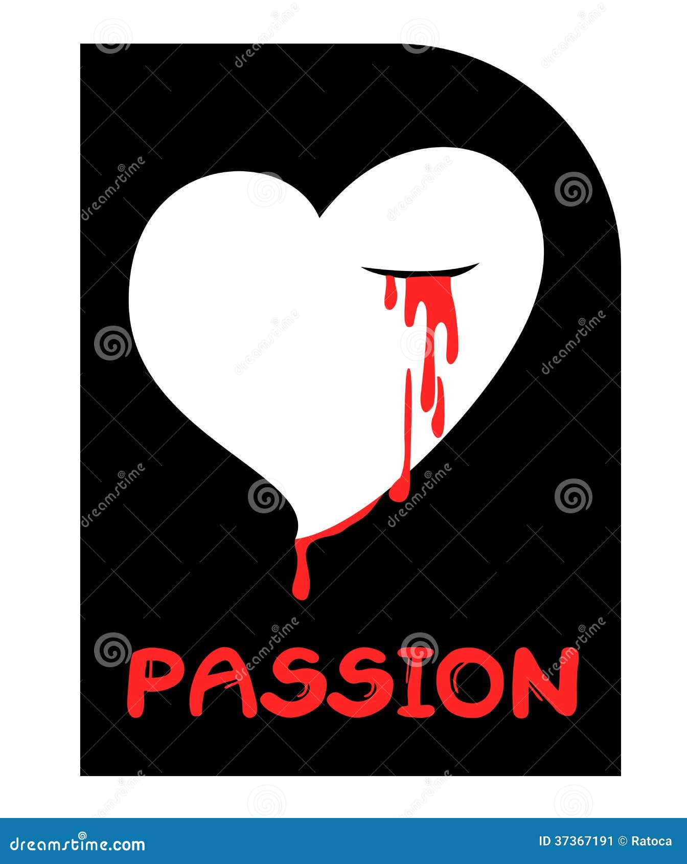 Symbol passion stock vector. Illustration of heart, grief - 37367191