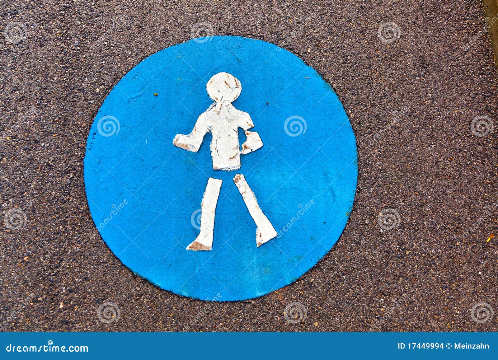 Symbol For Pathway And Icon For Pedestrians Stock Photo - Image of ...