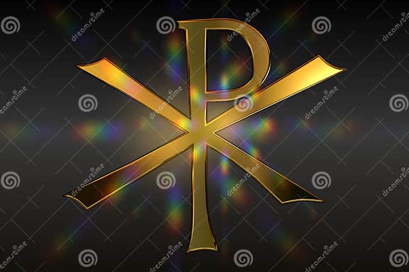 Symbol Pax-Christi stock abbildung. Illustration von gold - 4685165