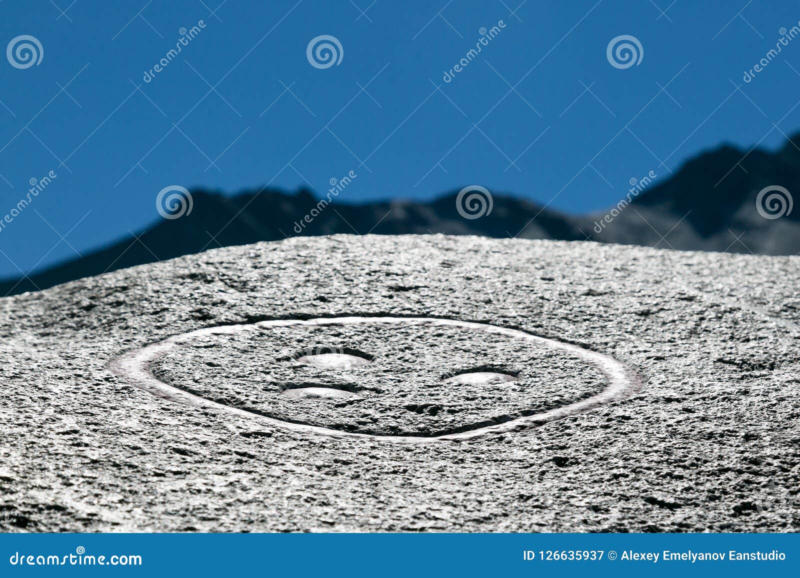 A magic symbol on a stone. stock image. Image of spiritual - 126635937