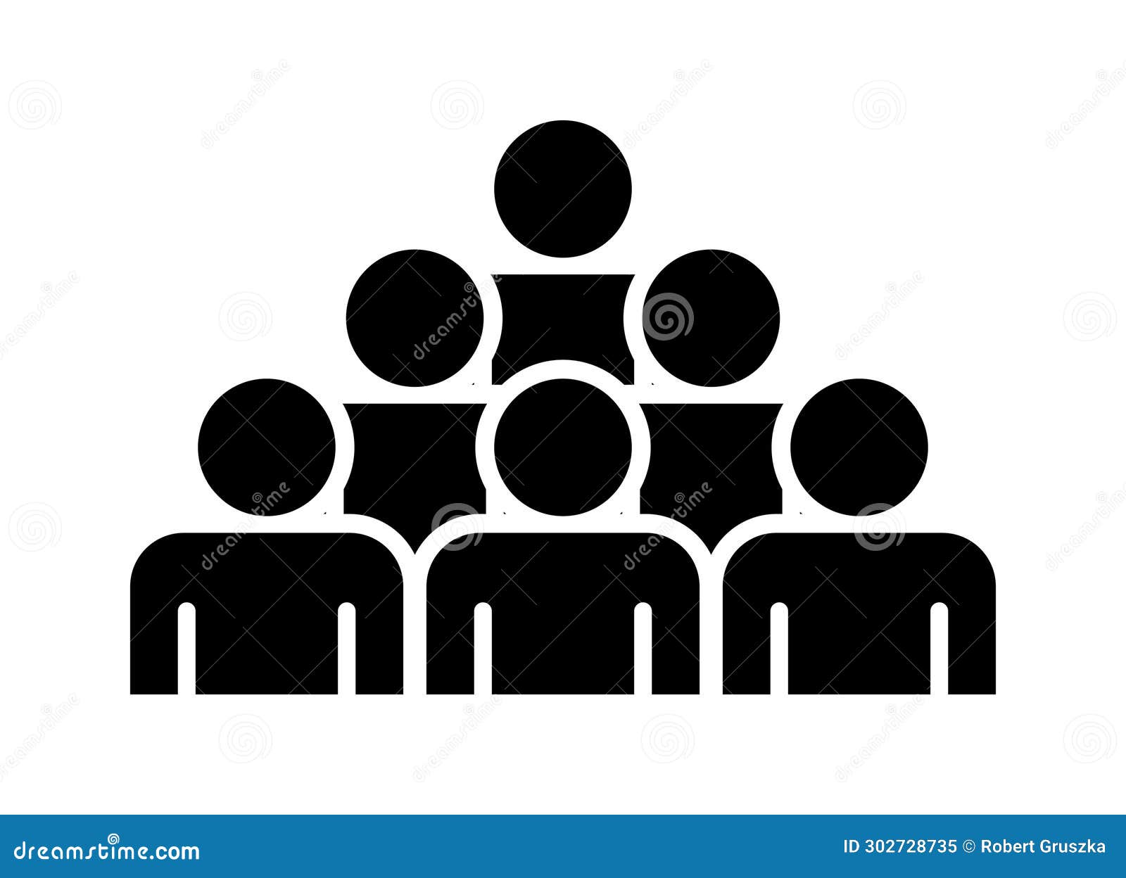 Symbol, people icon stock vector. Illustration of community - 302728735