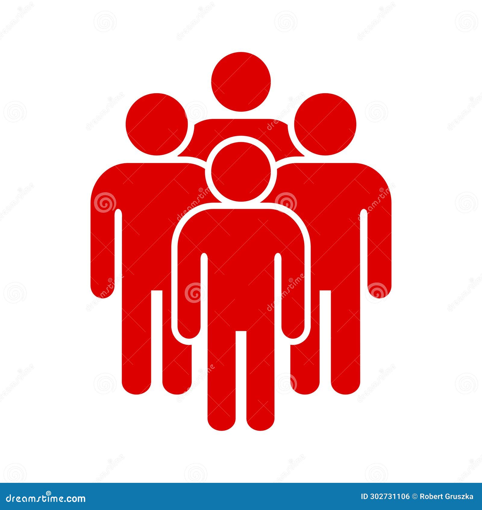 Symbol, people icon stock vector. Illustration of group - 302731106