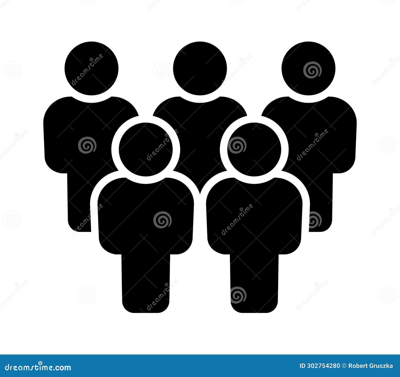 Symbol, people icon stock vector. Illustration of symbol - 302754280