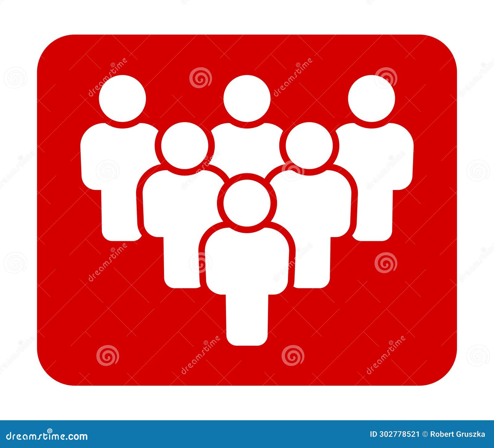 Symbol, people icon stock vector. Illustration of white - 302778521