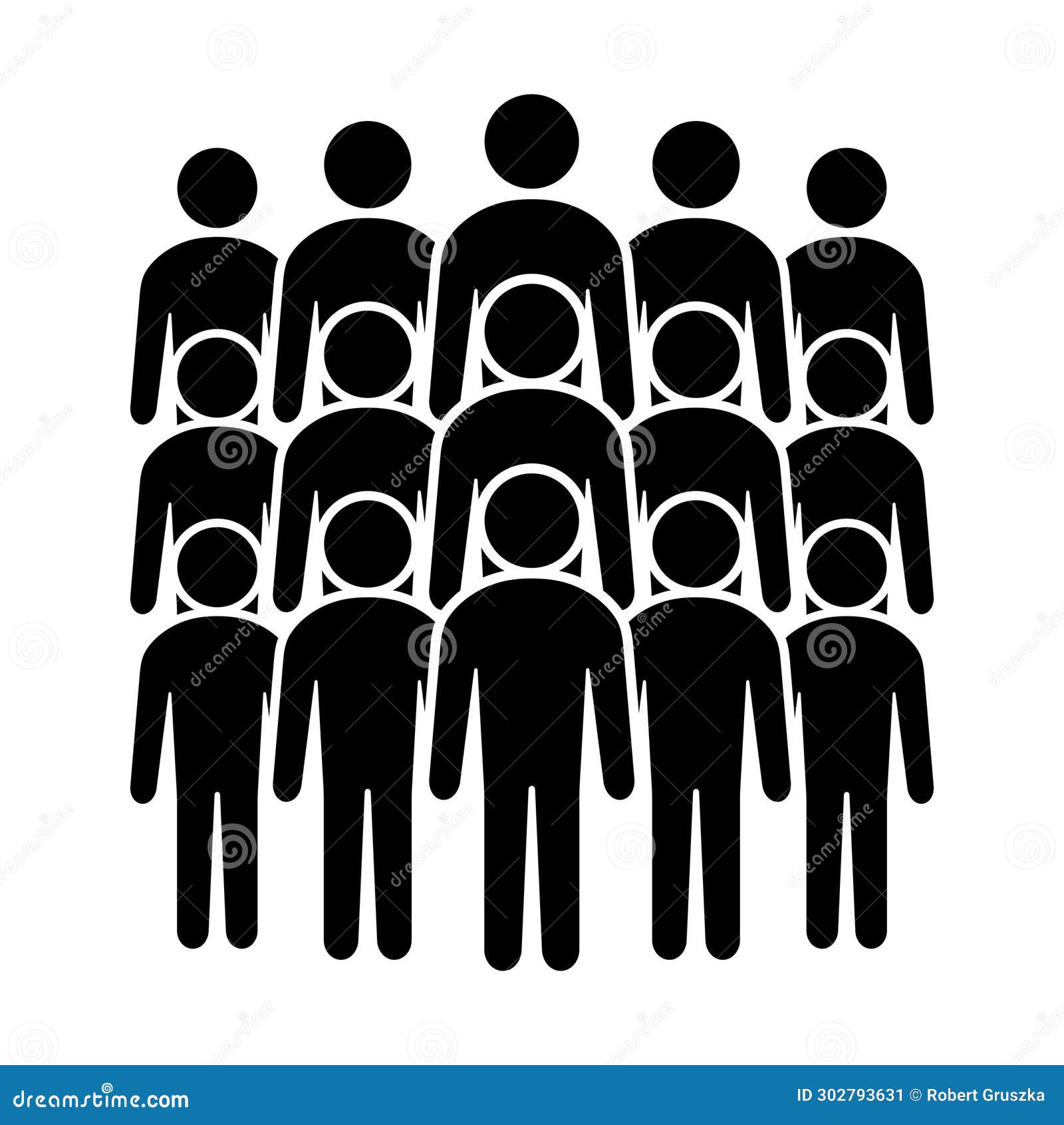 Symbol, people icon stock vector. Illustration of group - 302793631