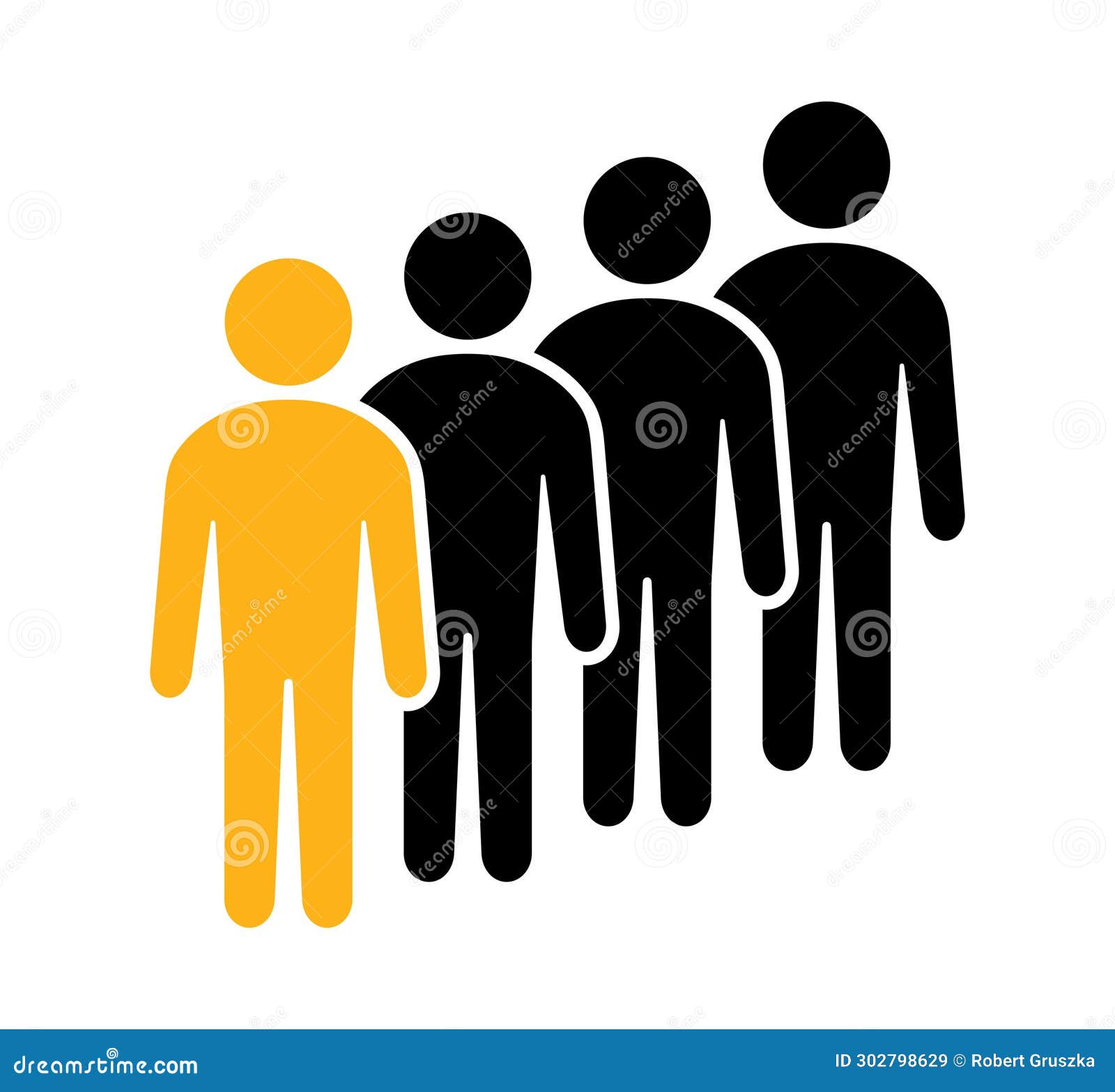 Symbol, people icon stock vector. Illustration of society - 302798629