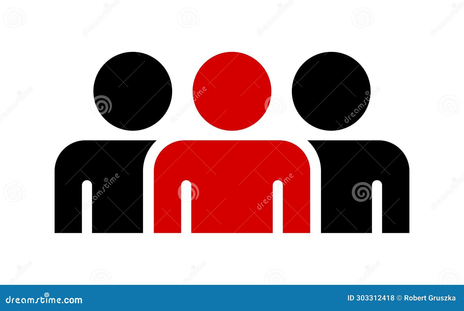 Symbol, people icon stock vector. Illustration of person - 303312418