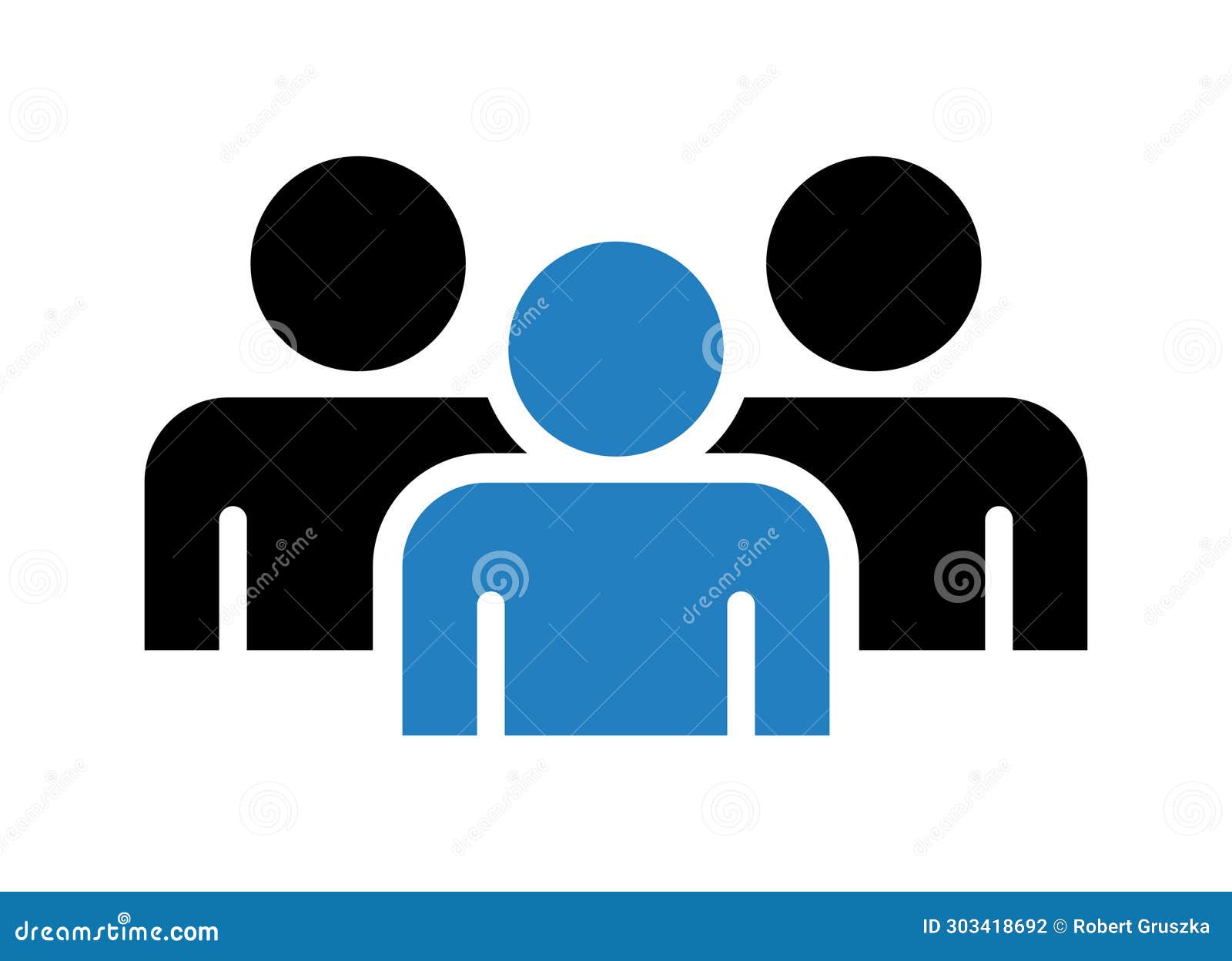 Symbol, people icon stock vector. Illustration of person - 303418692
