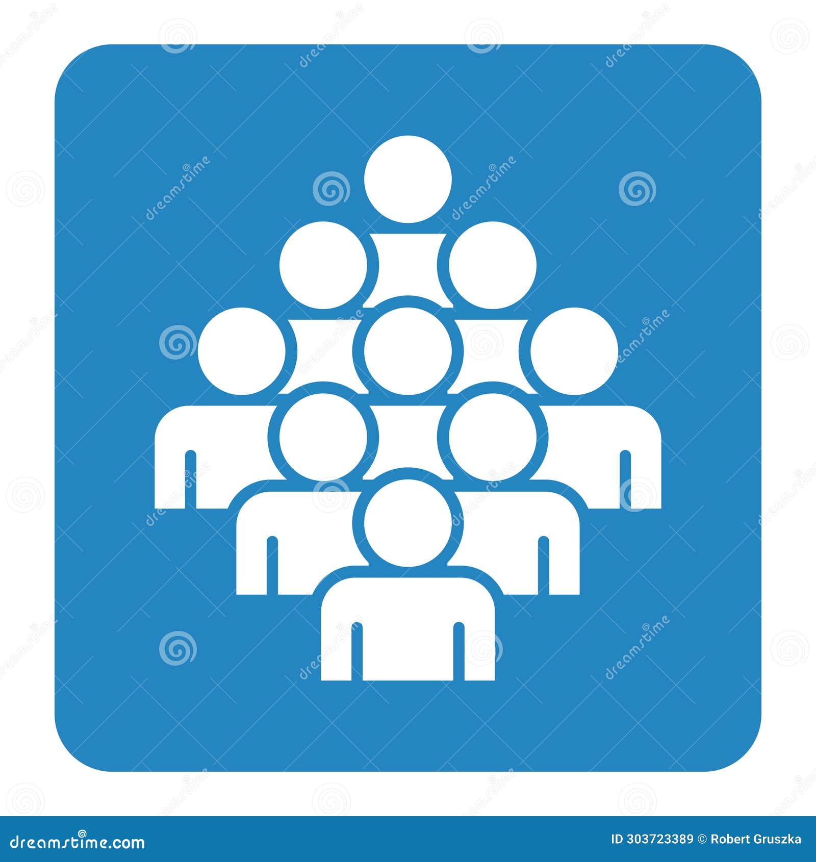 Symbol, people icon stock vector. Illustration of isolated - 303723389