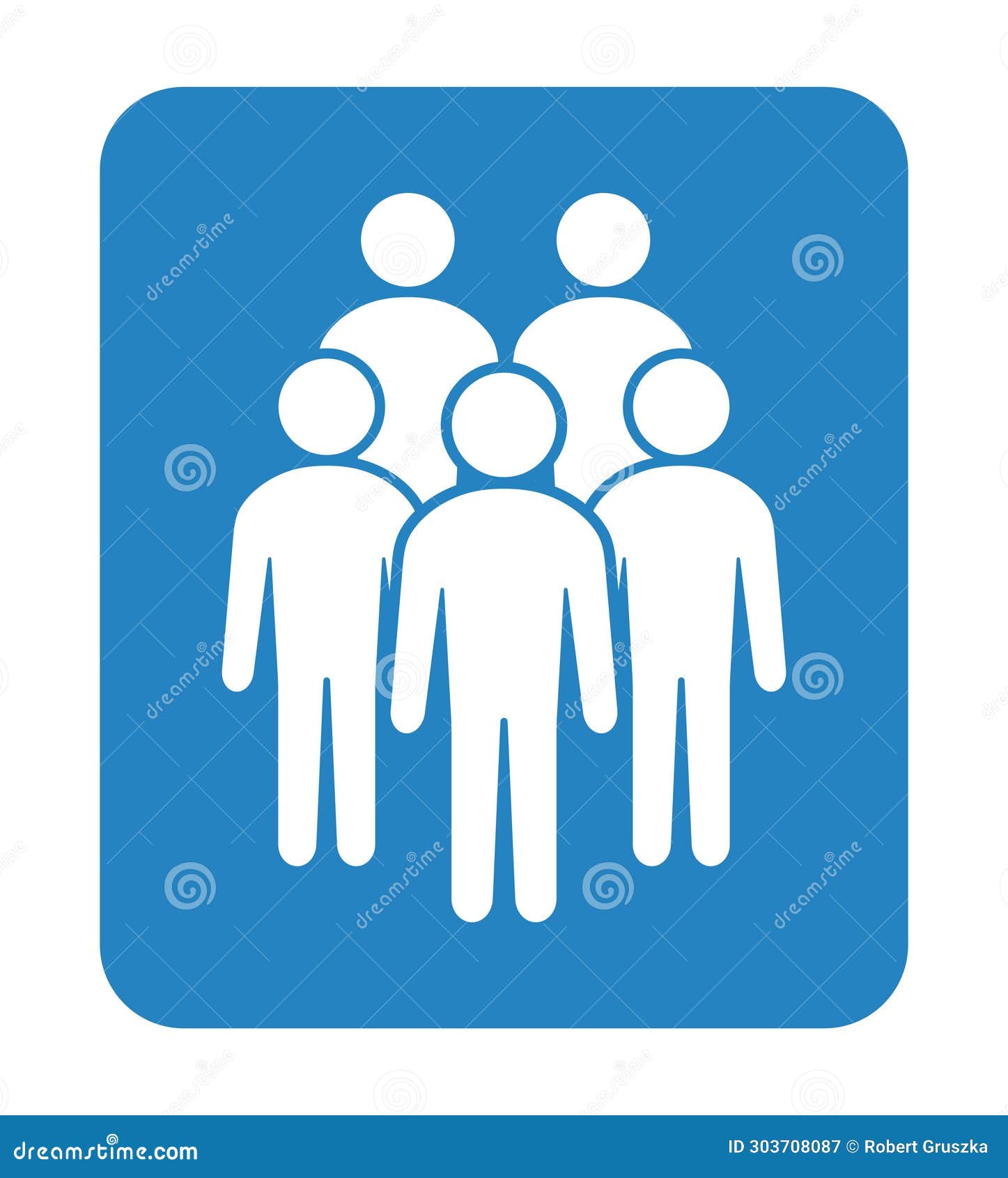 Symbol, people icon stock vector. Illustration of designation - 303708087