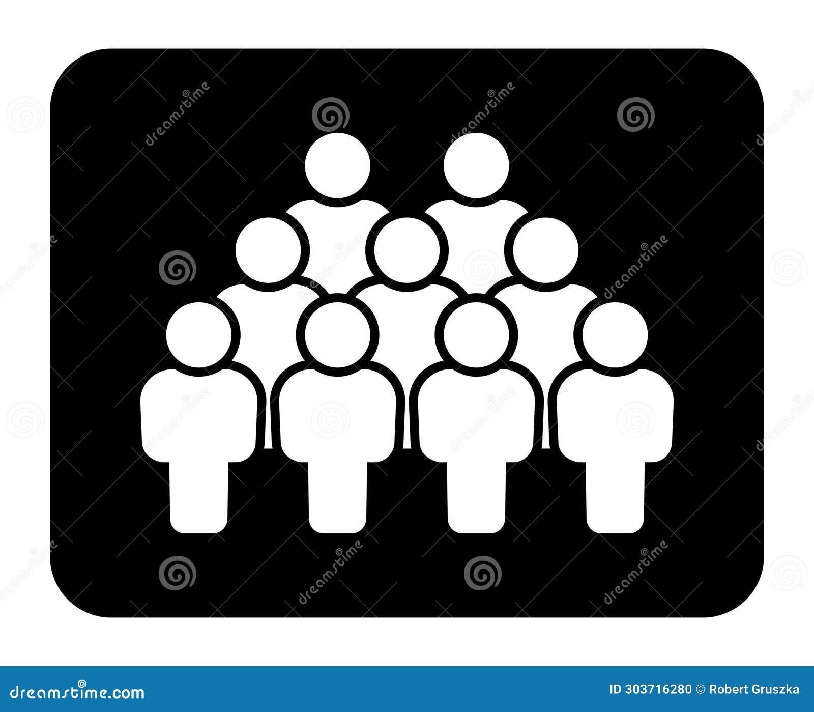 Symbol, people icon stock illustration. Illustration of community ...