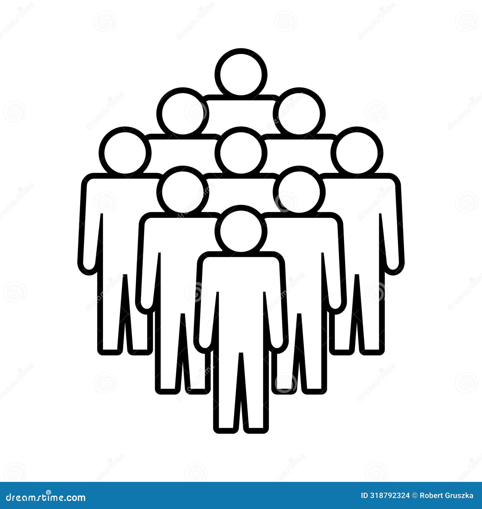 Symbol, people icon. stock vector. Illustration of team - 318792324