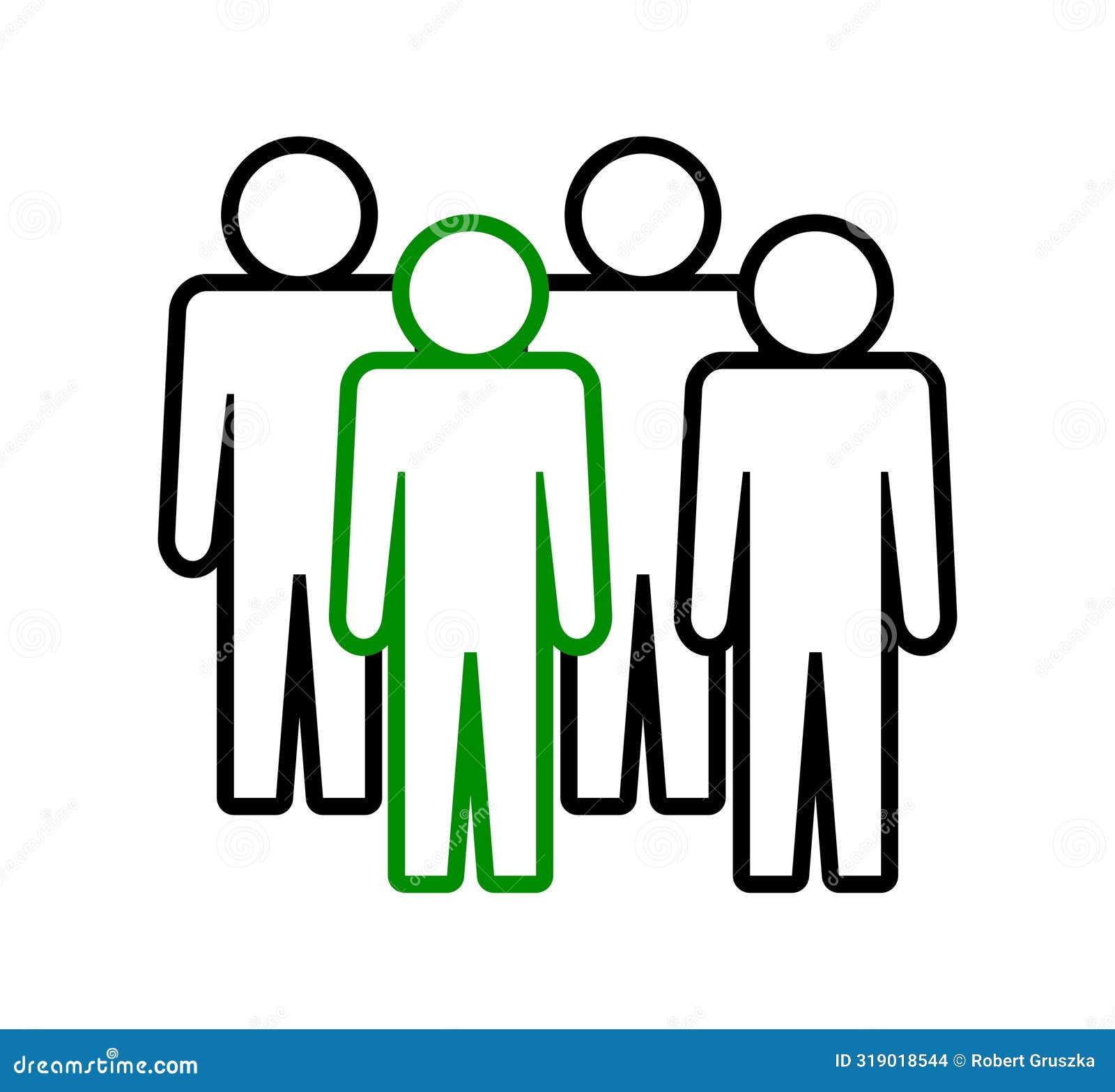 Symbol, people icon. stock vector. Illustration of crowd - 319018544