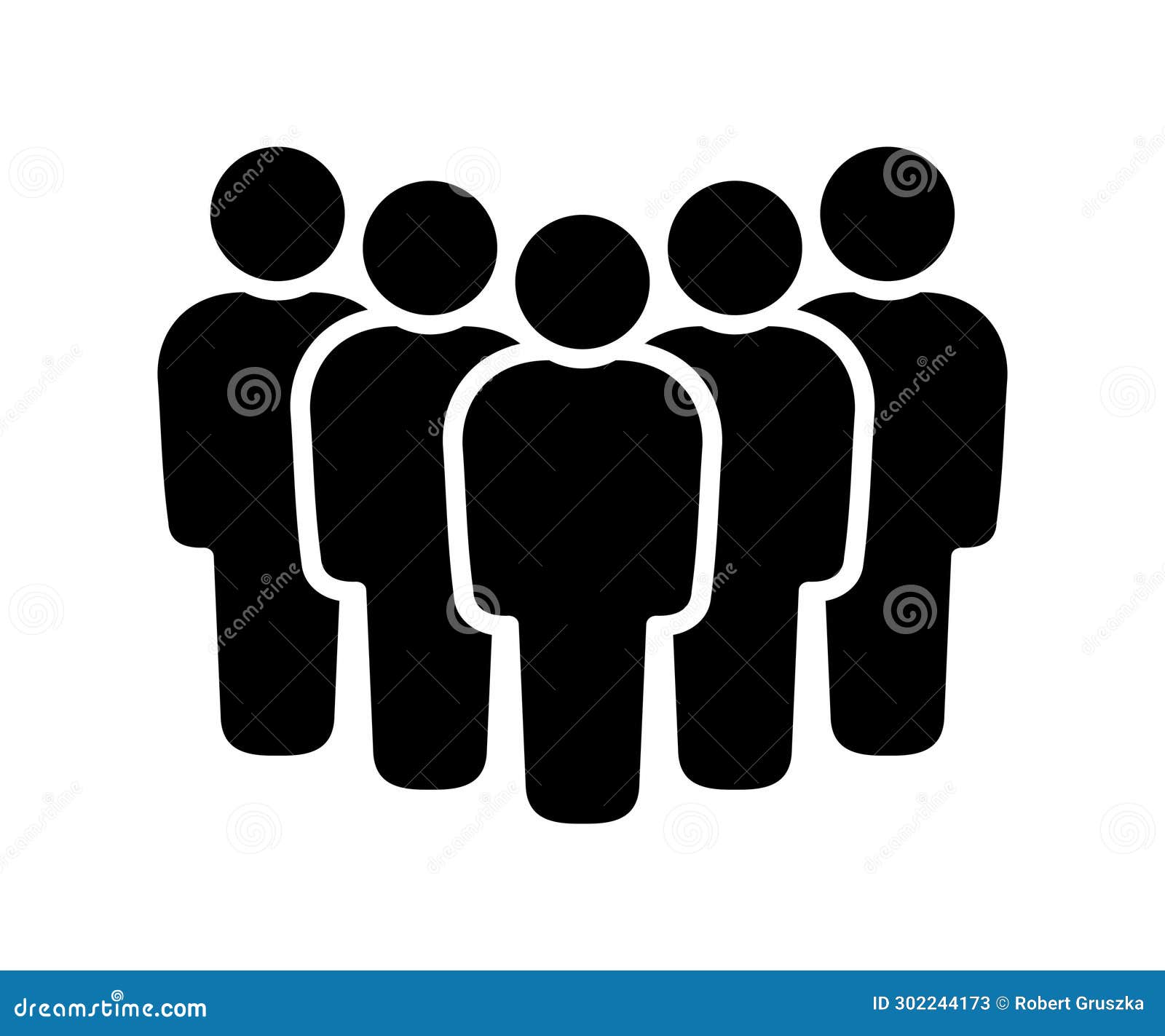 Symbol, people icon stock vector. Illustration of graphics - 302244173