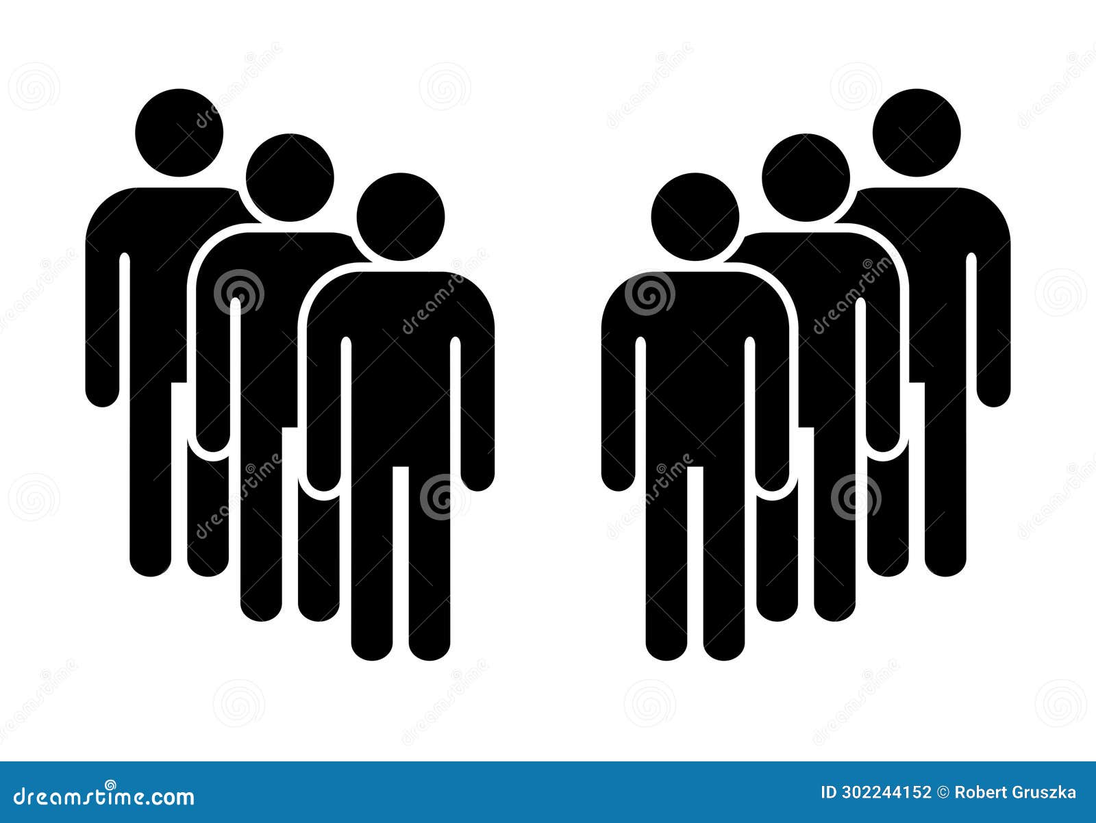 Symbol, people icon stock vector. Illustration of person - 302244152