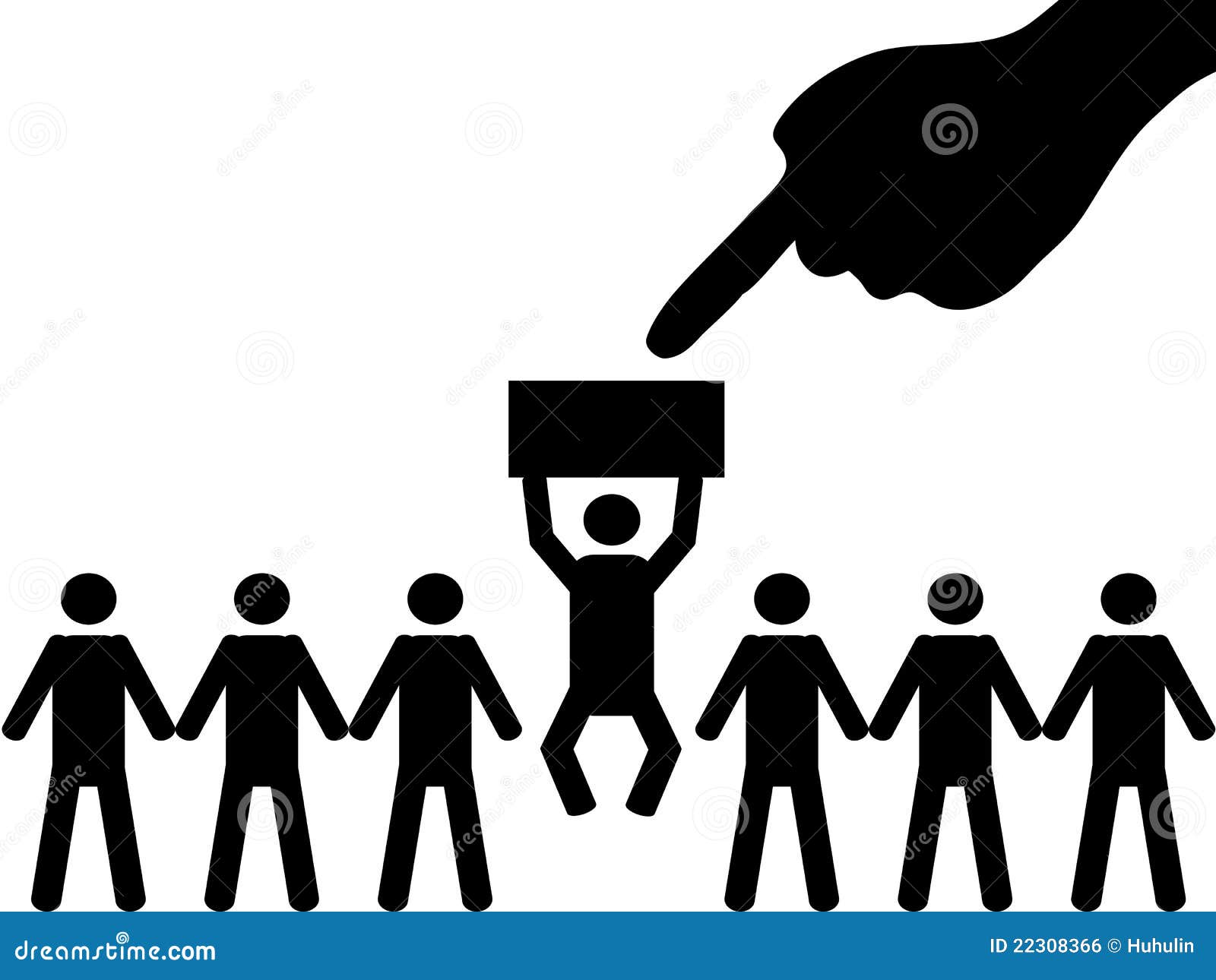 Symbol person been chosen stock vector. Illustration of bodies - 22308366