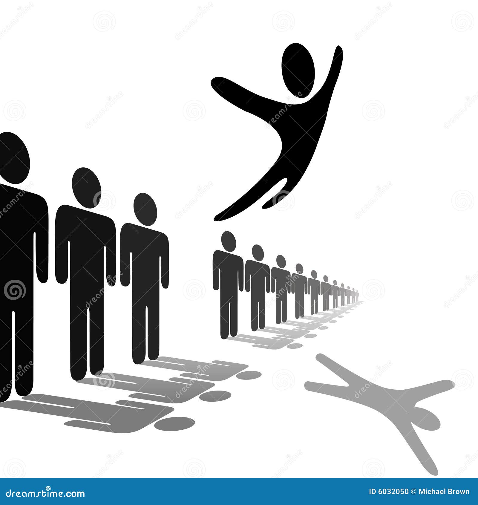 First Person In Line Clipart Black