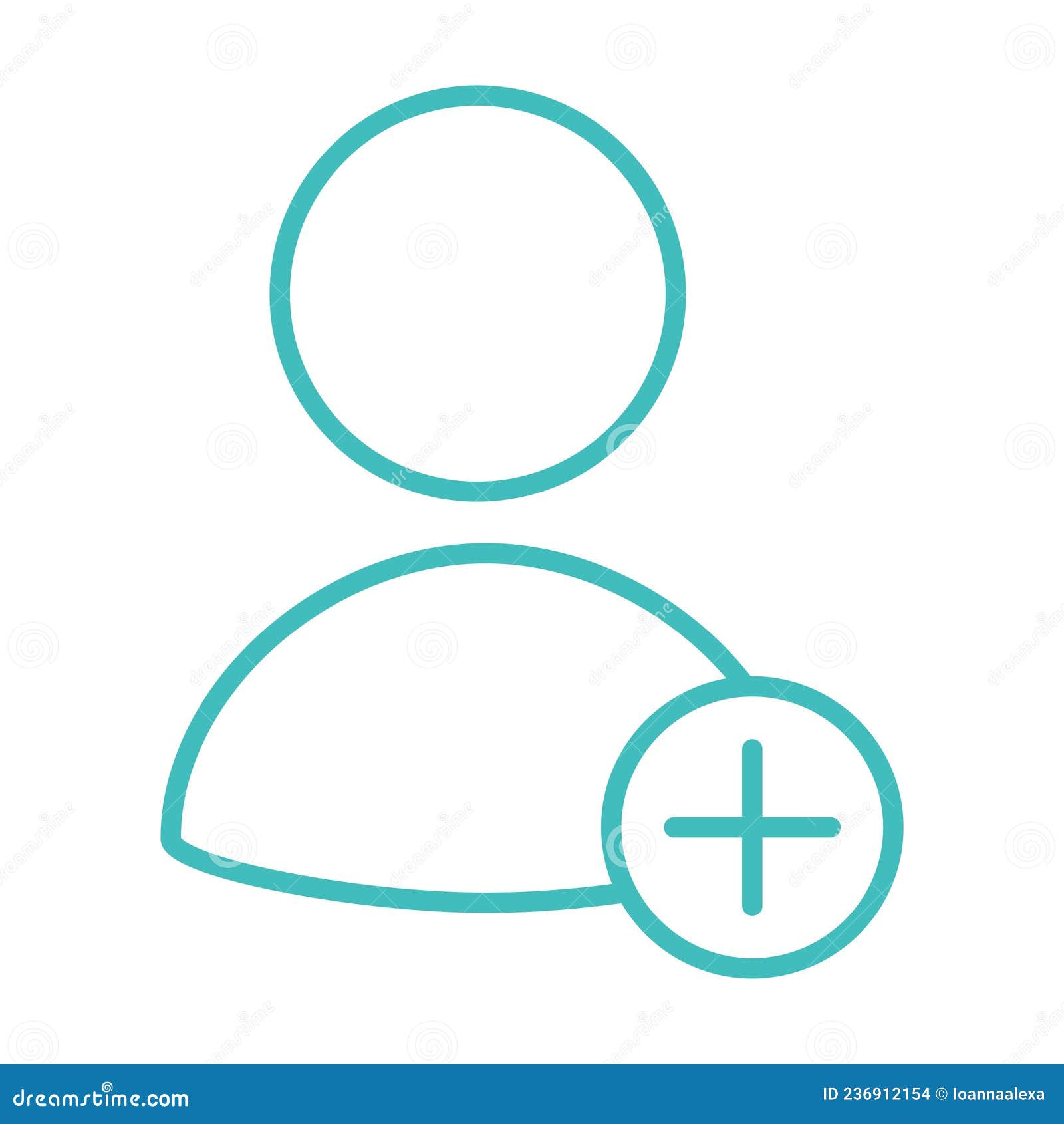 Symbol of a Person with a Plus Sign Inside a Circle Stock Vector ...