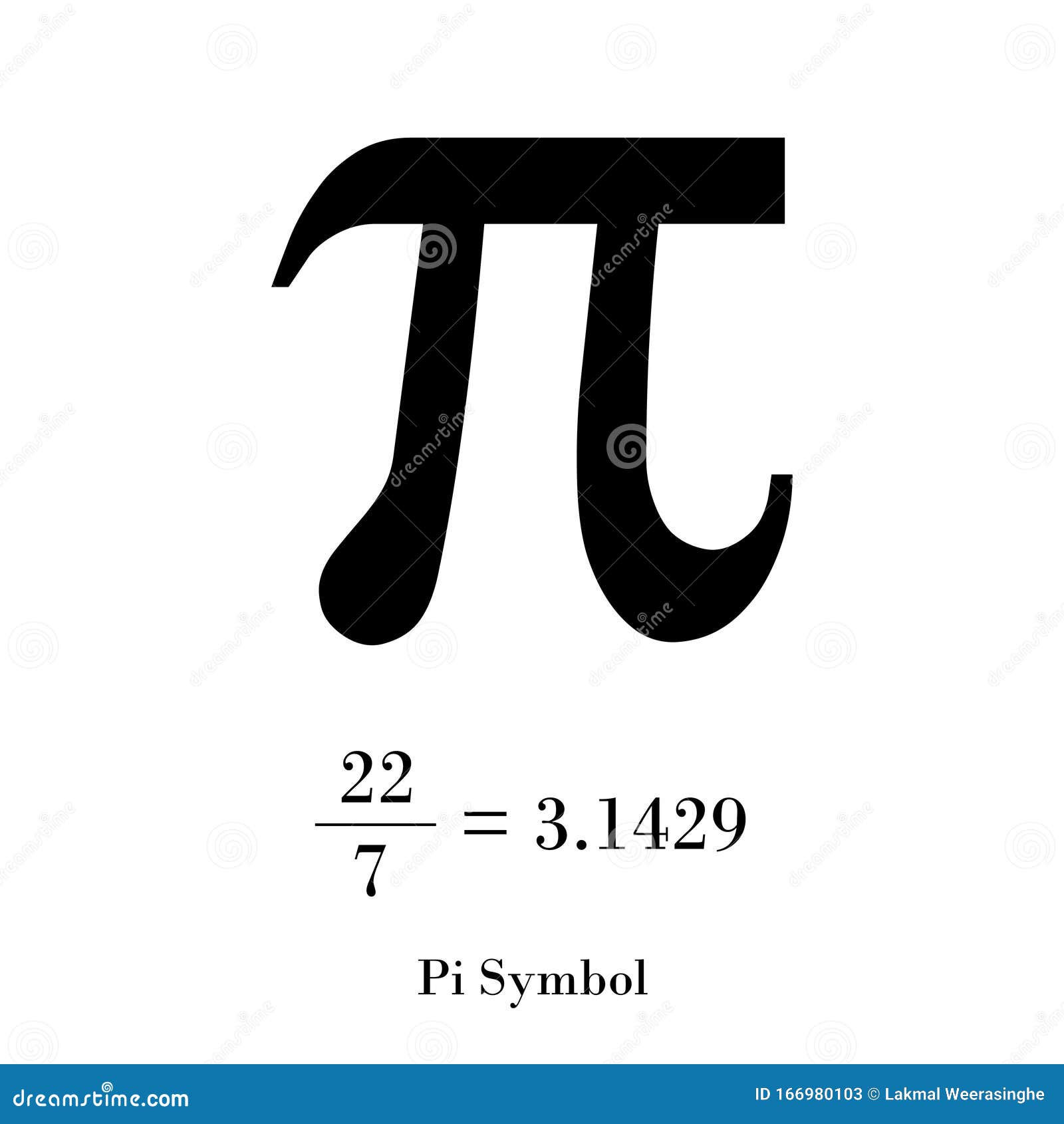 Symbol Pi Icon Black Color Flat Style Stock Vector - Illustration of ...