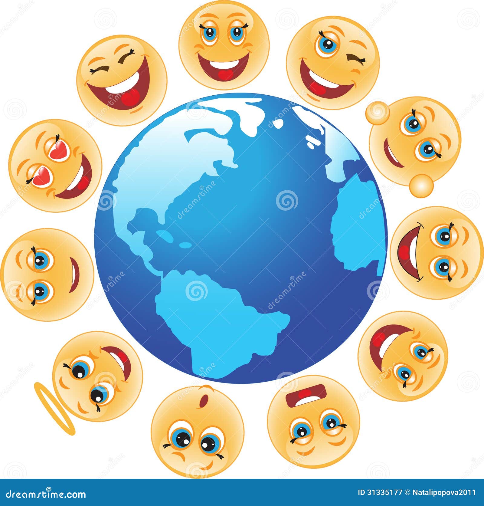 Symbol, Planet, Earth, Emotion Stock Illustration - Illustration of ...