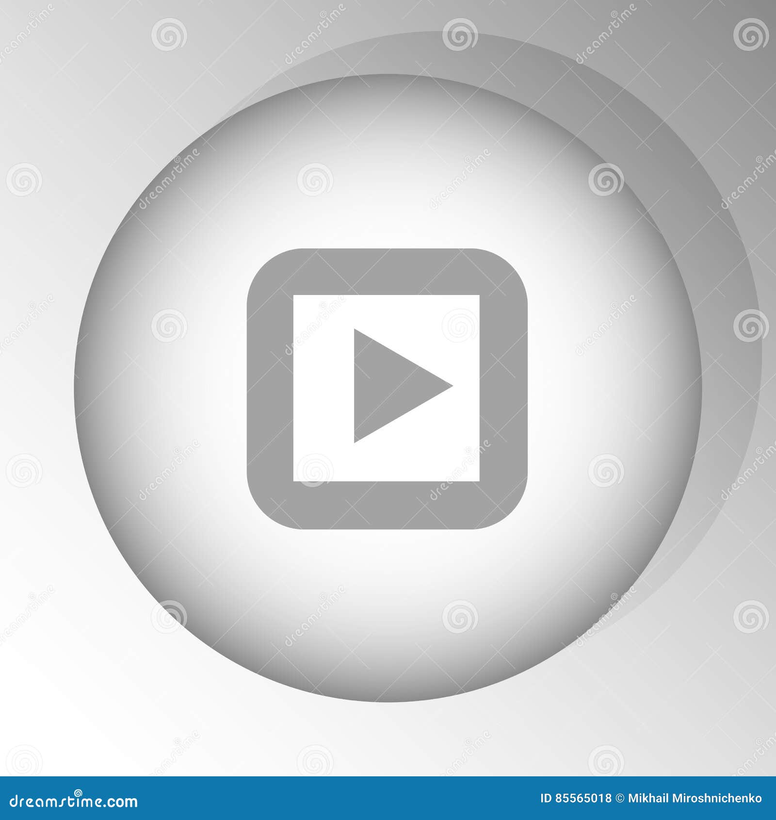 Symbol play stock vector. Illustration of flat, vctore - 85565018