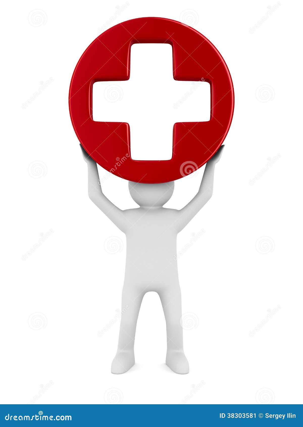 Symbol Plus on White Background Stock Illustration - Illustration of ...