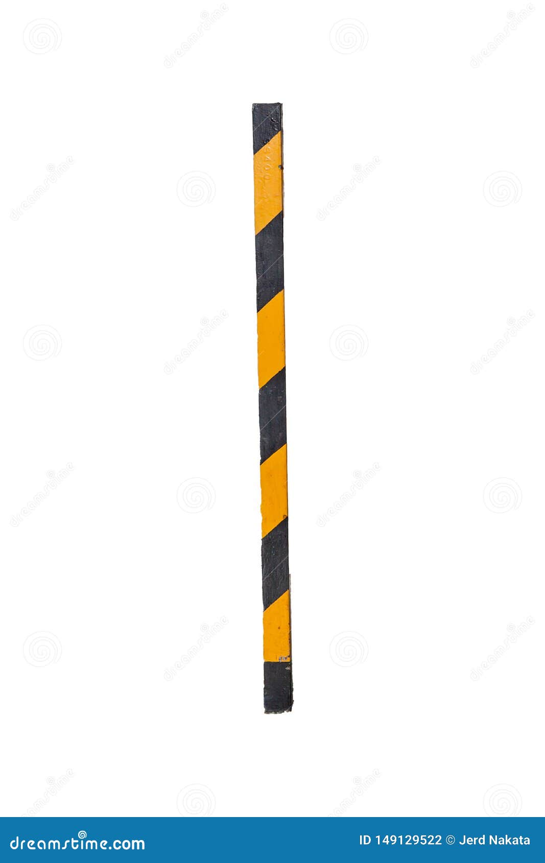 Symbol Pole for Warning on White Background Isolated Stock Photo ...