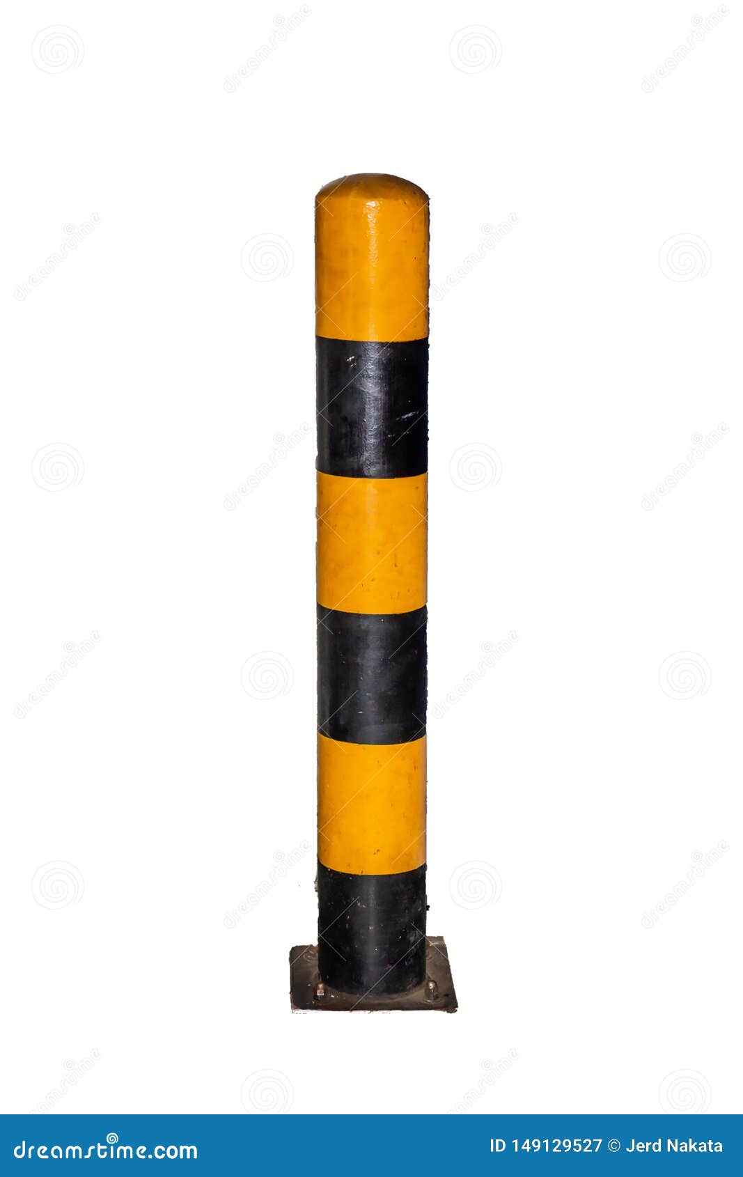 Symbol Pole for Warning on White Background Isolated Stock Image ...