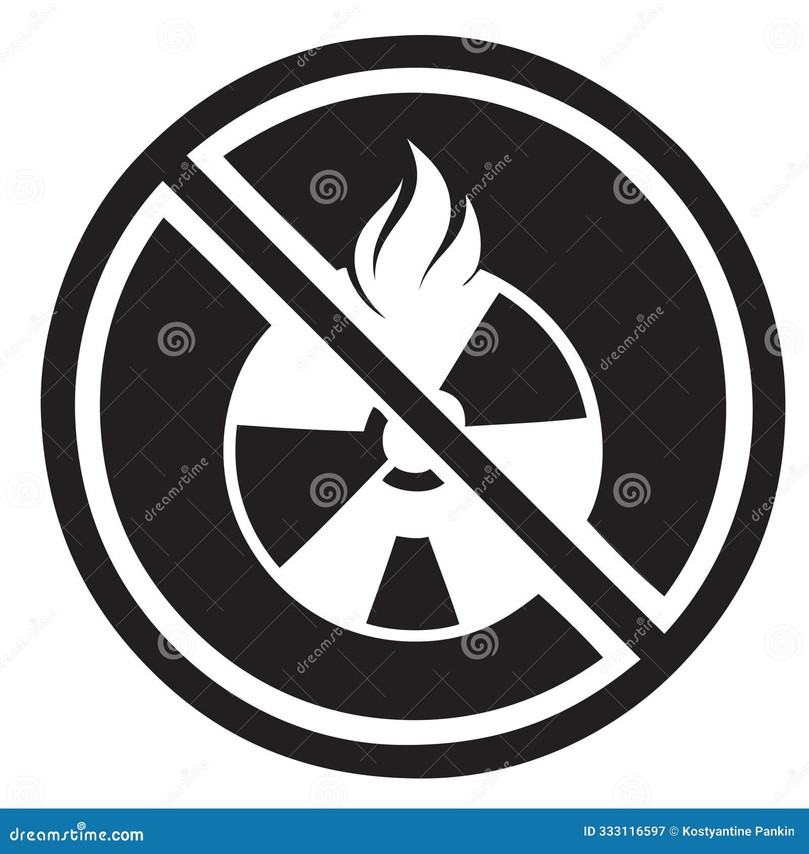Symbol Prohibiting Nuclear Tests Stock Vector - Illustration of sign ...