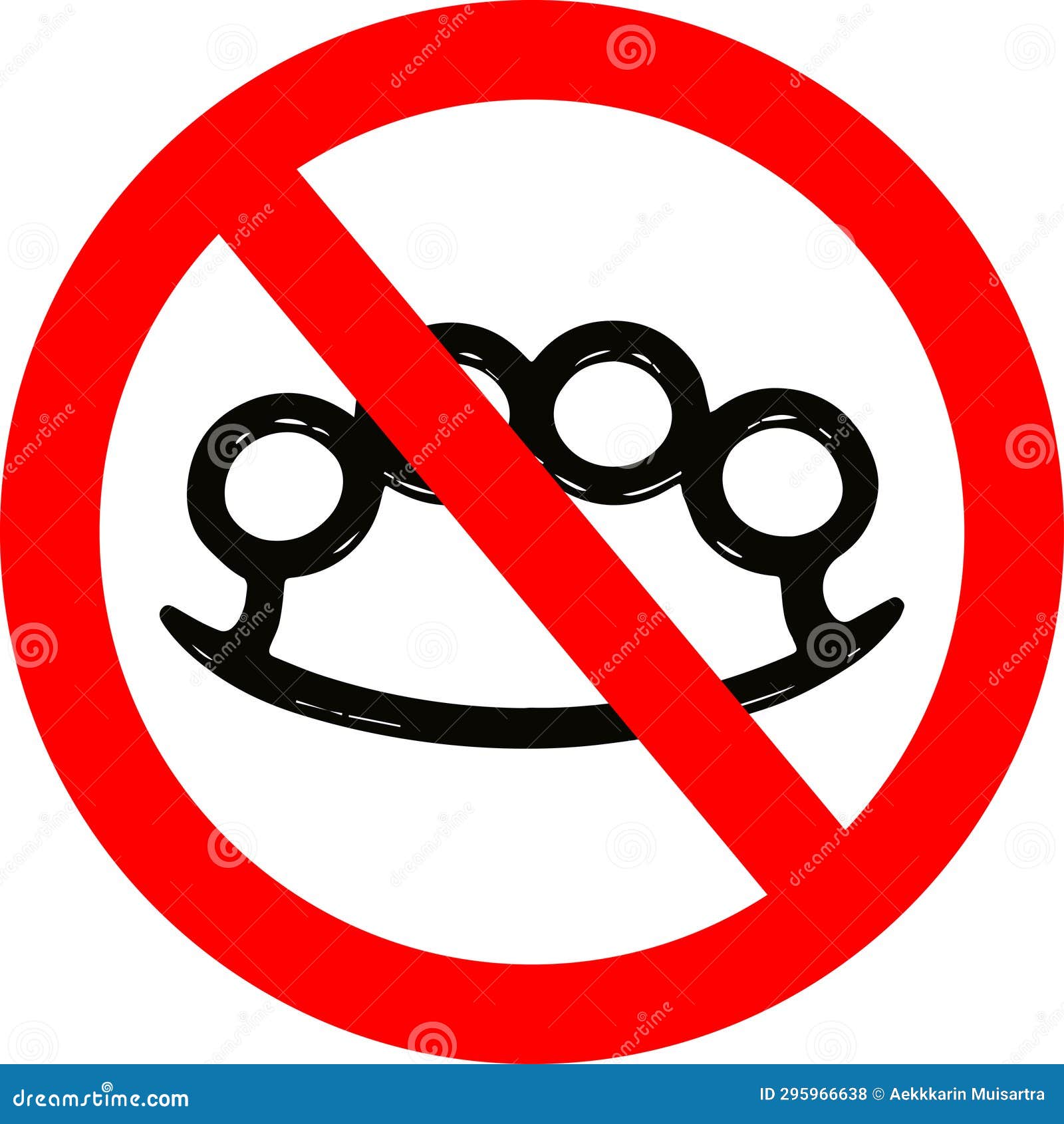 Symbol of the Prohibition of Weapons, Violence Stock Vector ...