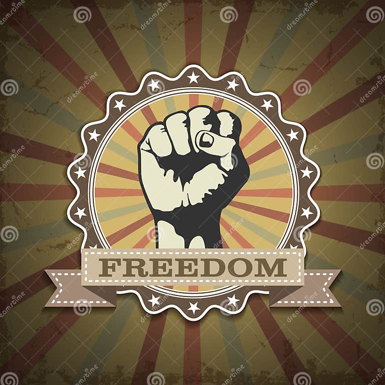 Symbol protest stock vector. Illustration of person, individuality ...