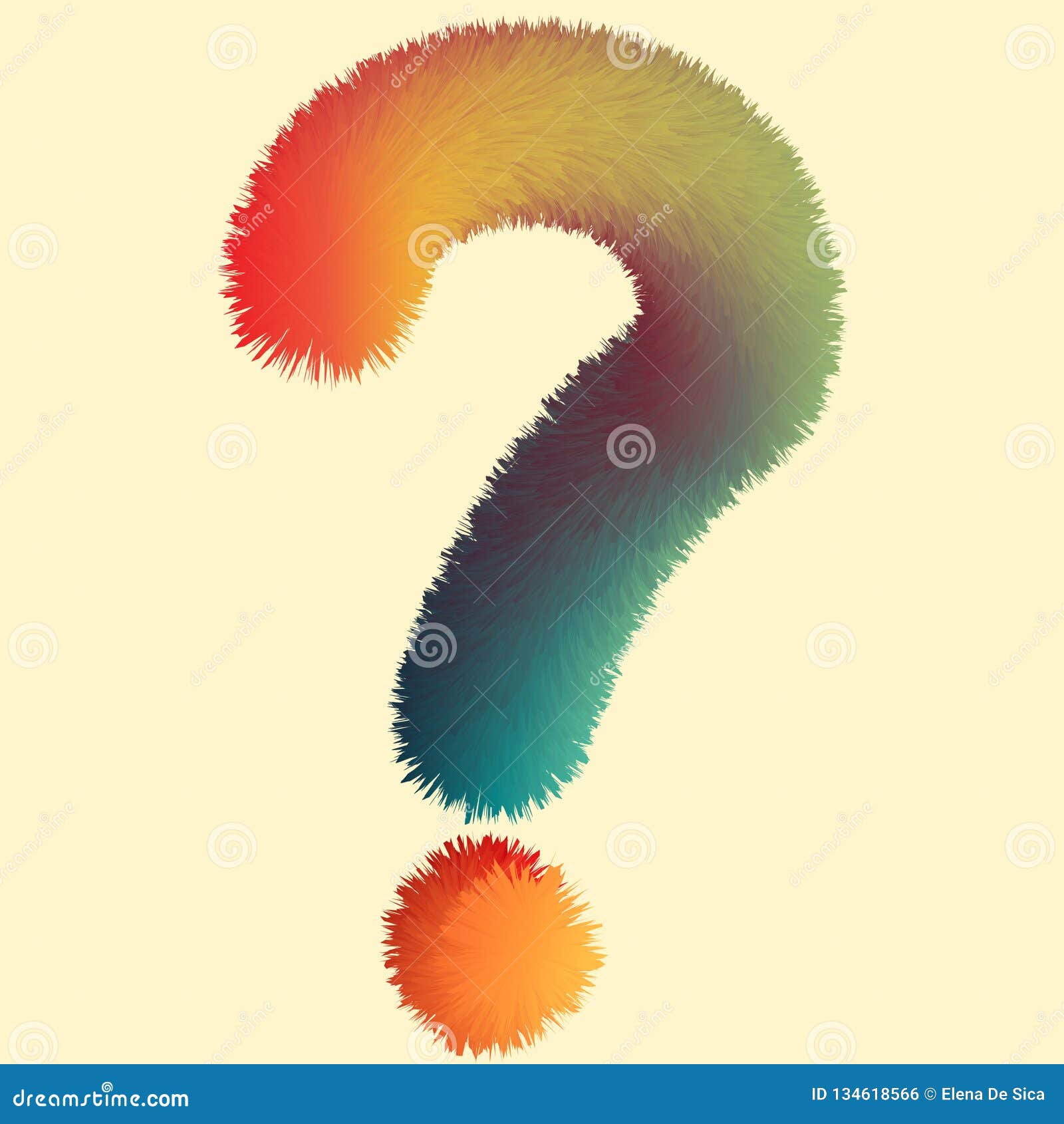 Symbol. Question Mark. Colors Illustration Stock Illustration ...