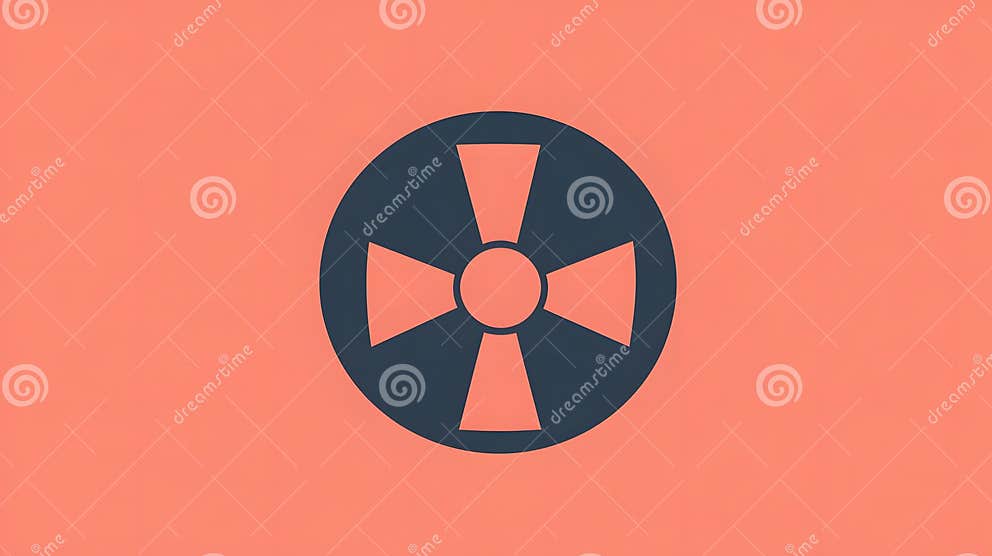 Symbol of Radiation on a Vibrant Background Stock Photo - Image of ...