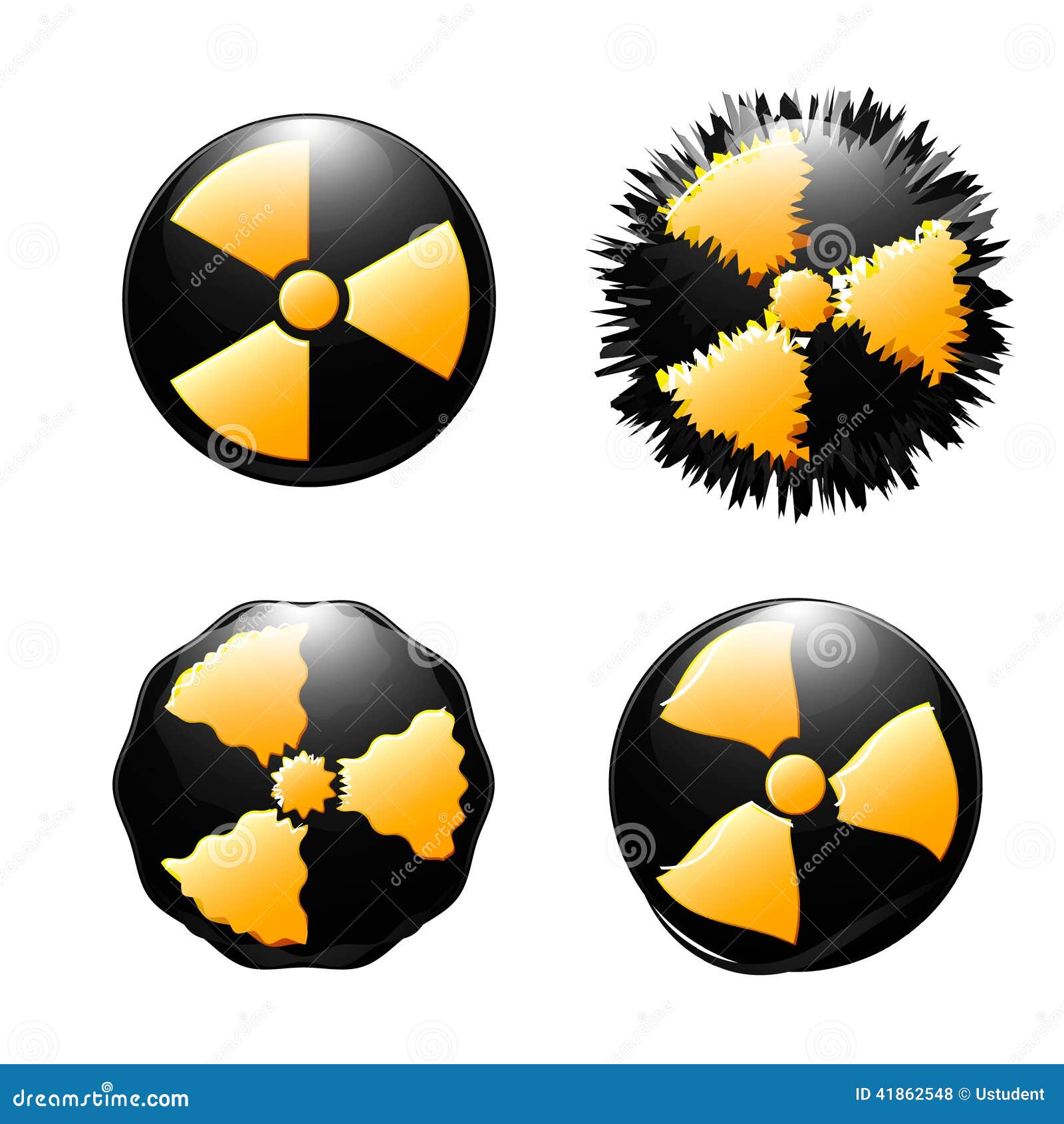Symbol Of Radioactive Contamination Stock Photography | CartoonDealer ...