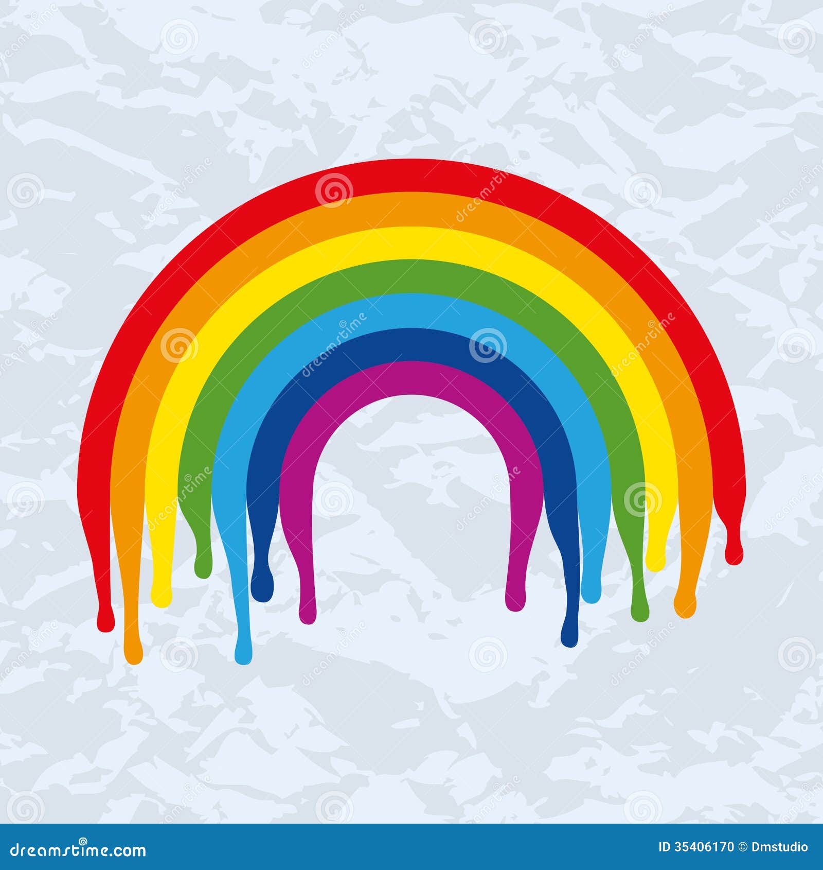 Vector Symbol of Rainbow on Old Paper Stock Vector - Illustration of ...