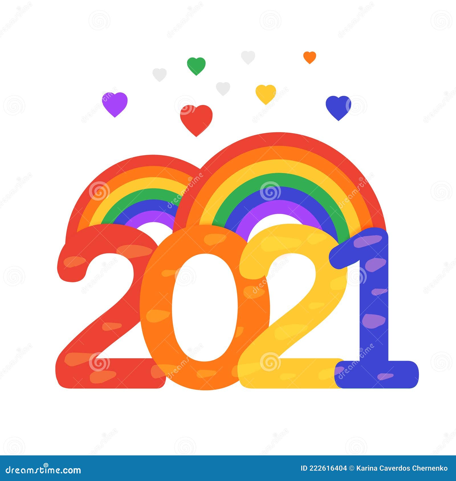 Symbol Rainbow 2021, Parade Pride Month. Isolated On White Background ...