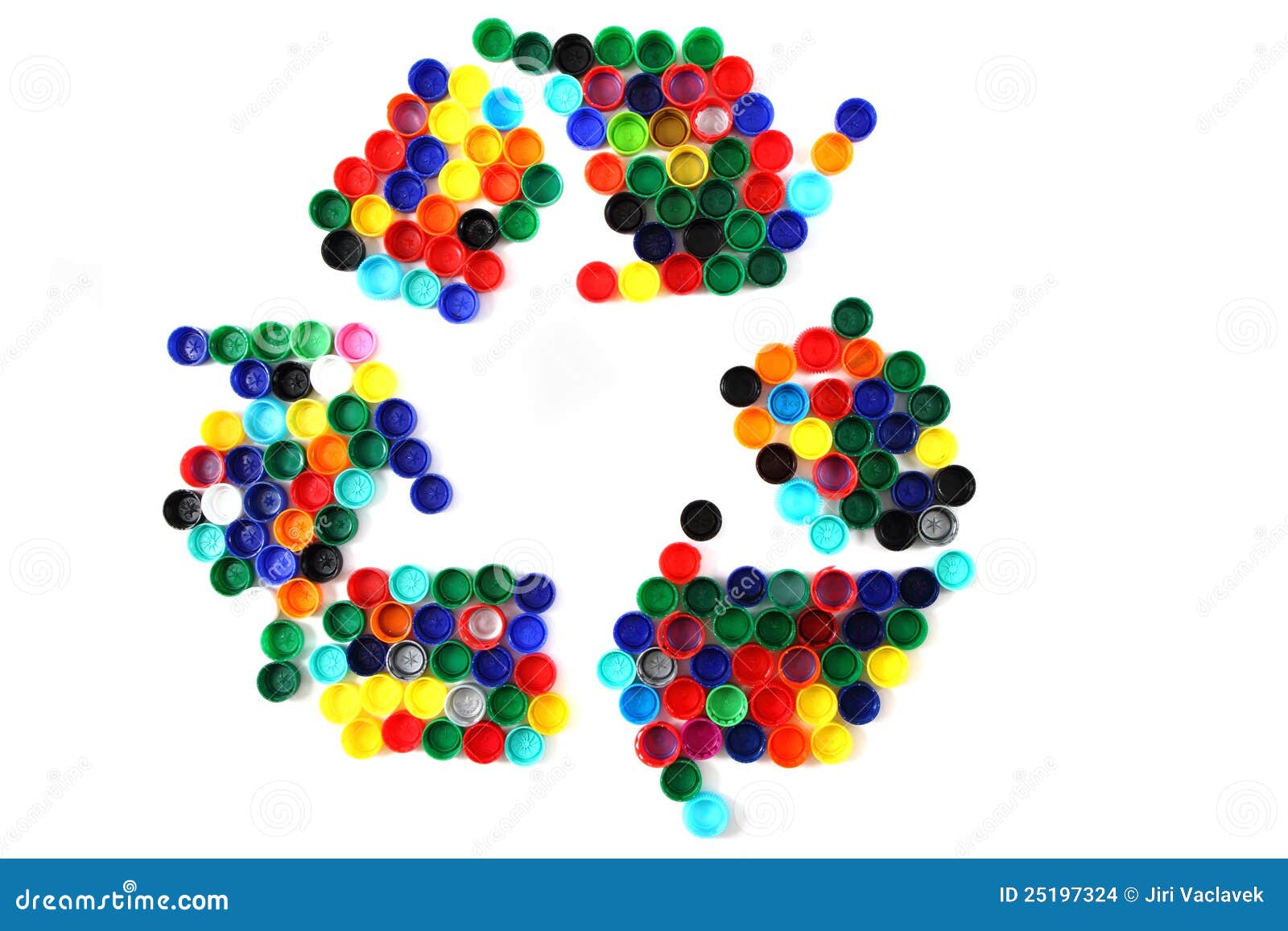 Symbol Recycle From Color Plastic Caps Royalty-Free Stock Photography ...