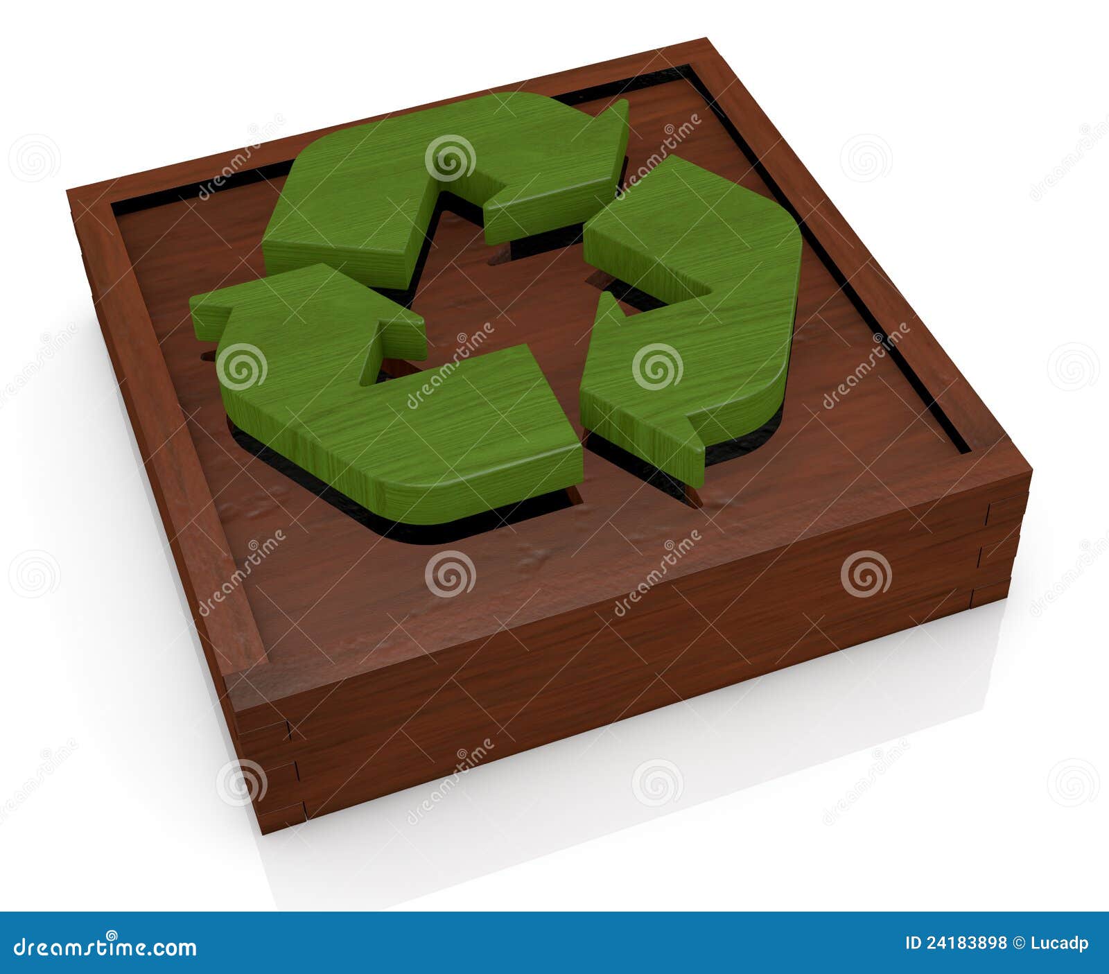 Symbol of Recycling As a Toy Stock Illustration - Illustration of ...