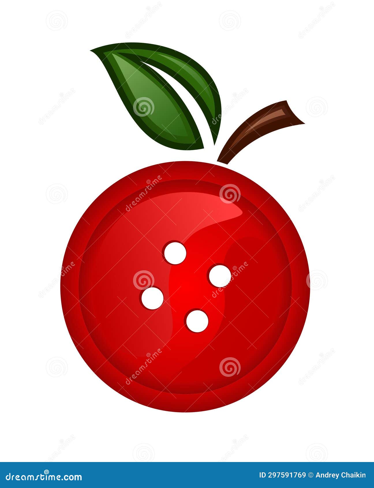 Symbol of a Berry in the Form of a Button. Stock Vector - Illustration ...
