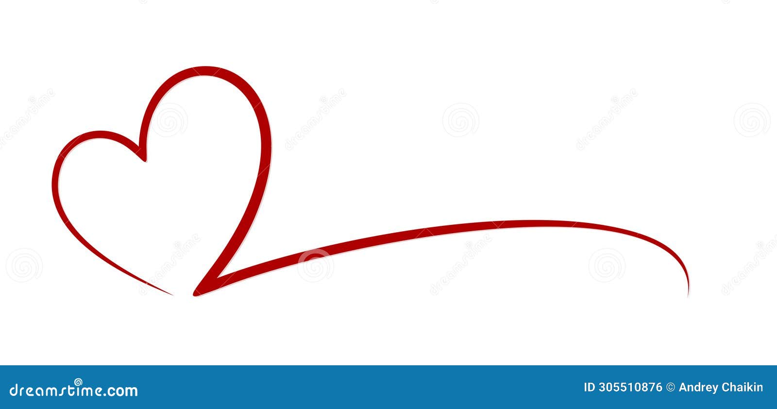 Symbol of a red heart. stock illustration. Illustration of sign - 305510876