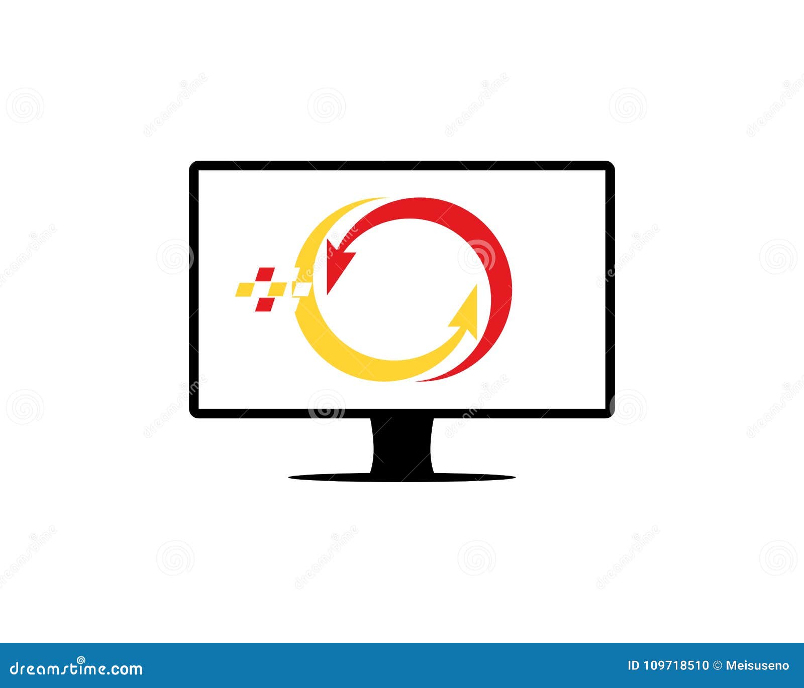 Computer solution logo stock vector. Illustration of steps - 109718510