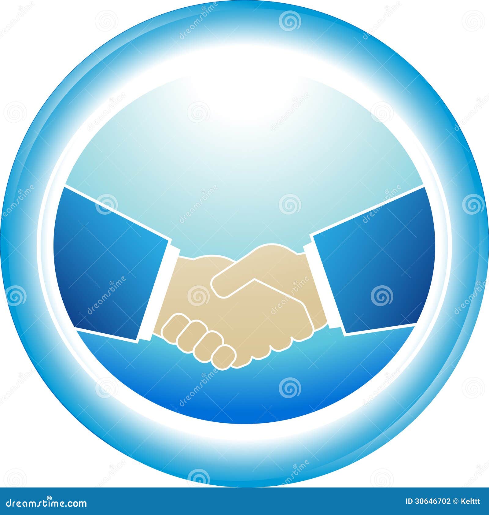 Symbol of Reliability - Partnership Handshake Stock Vector ...