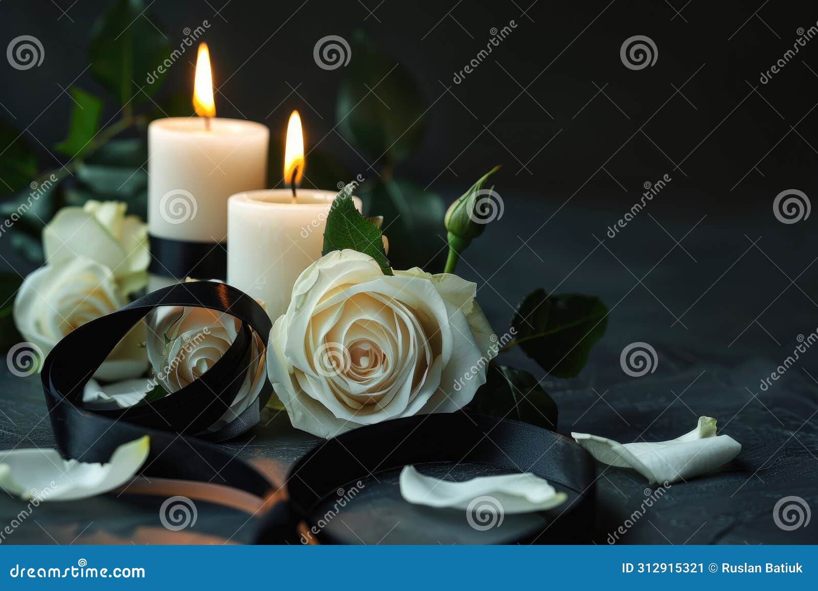 A Symbol of Remembrance is the Mourning Stock Illustration ...