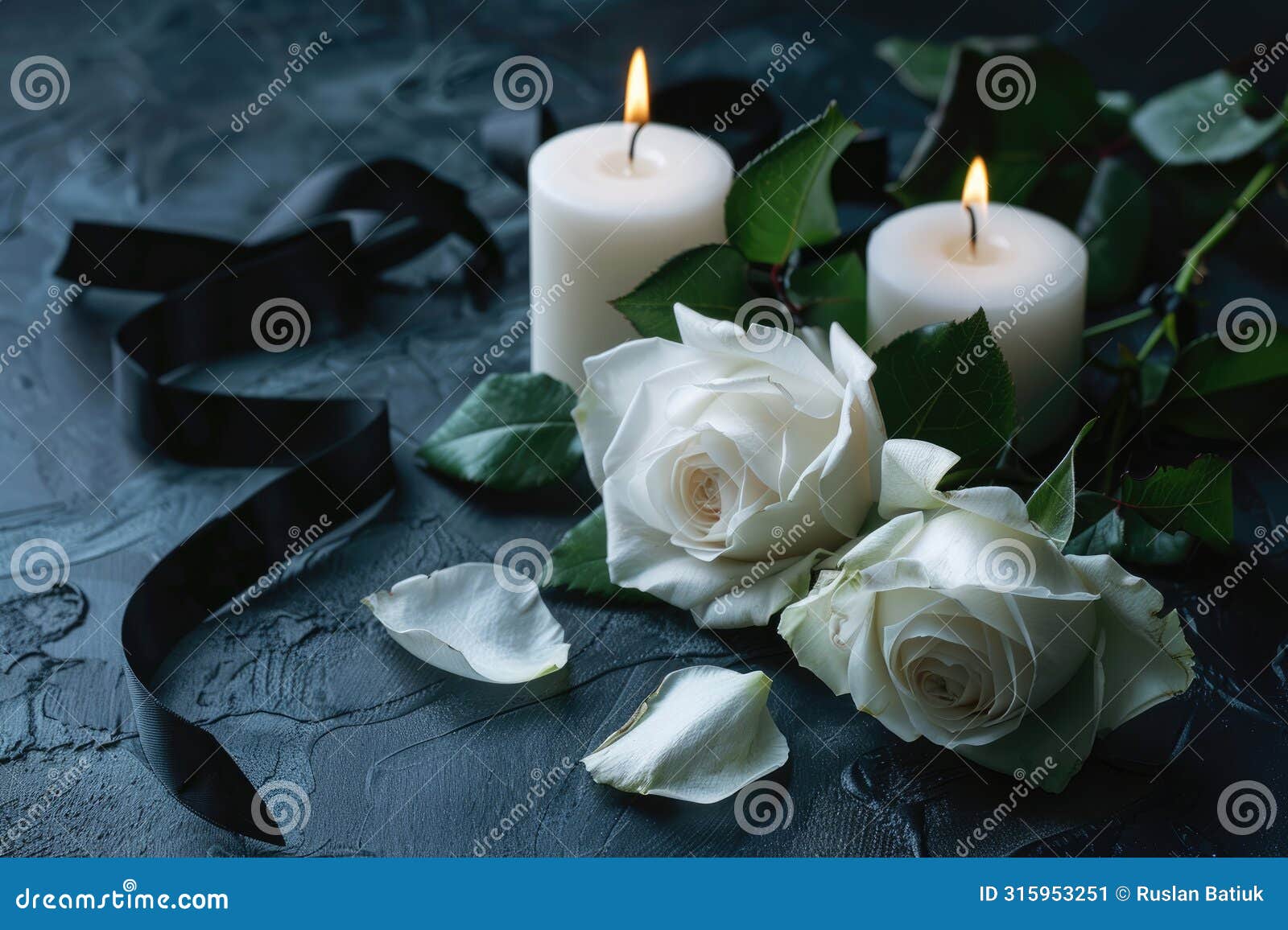A Symbol of Remembrance is the Mourning Stock Illustration ...