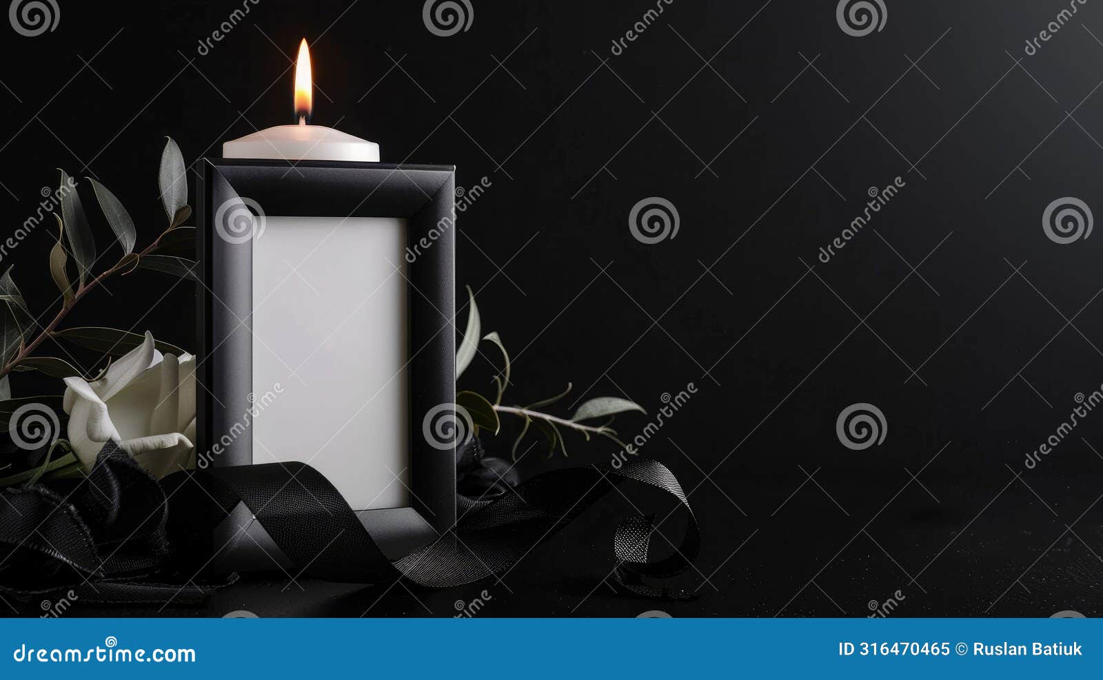 A Symbol of Remembrance is the Mourning Stock Image - Image of leaving ...