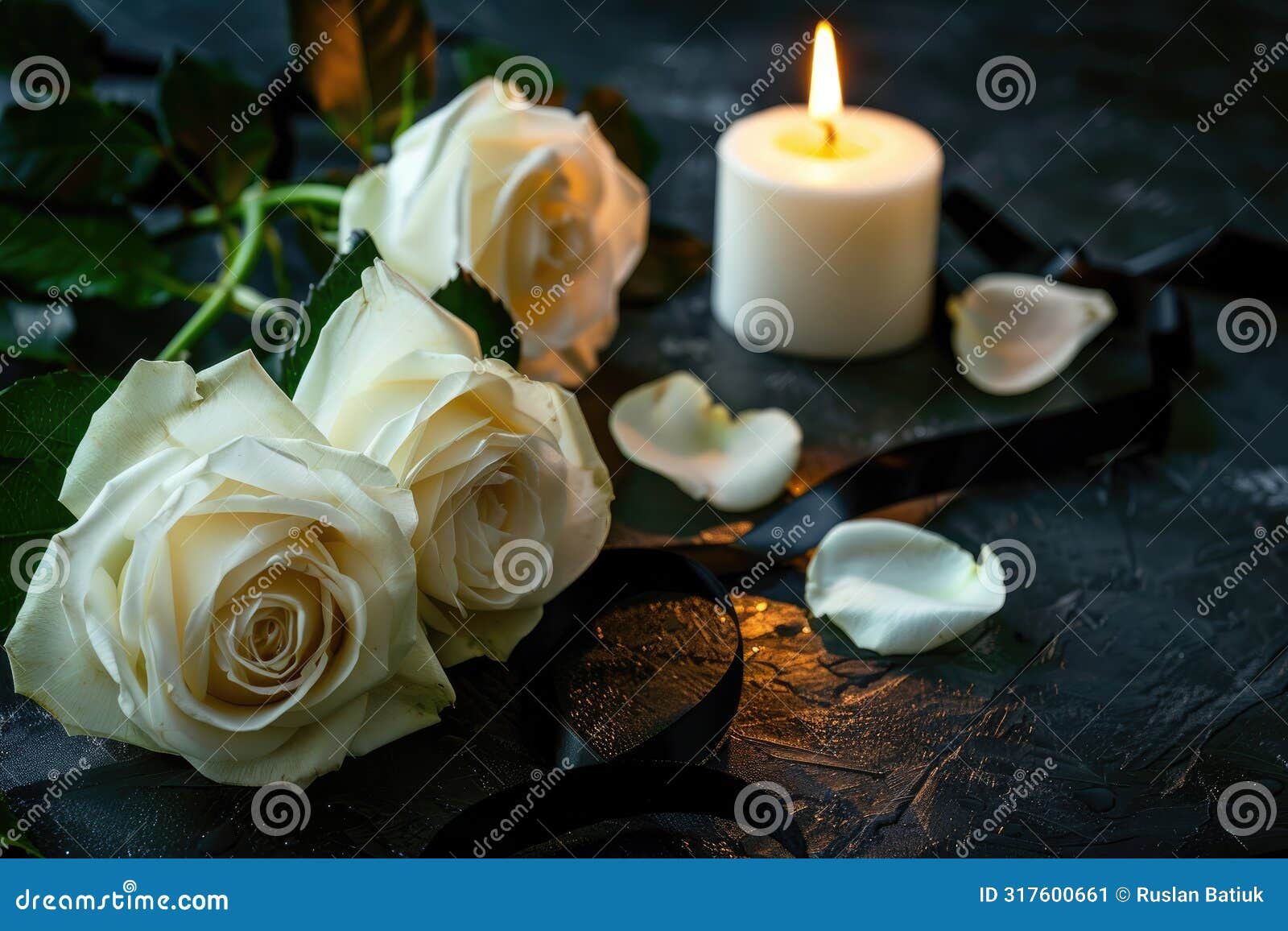 A Symbol of Remembrance is the Mourning Stock Illustration ...