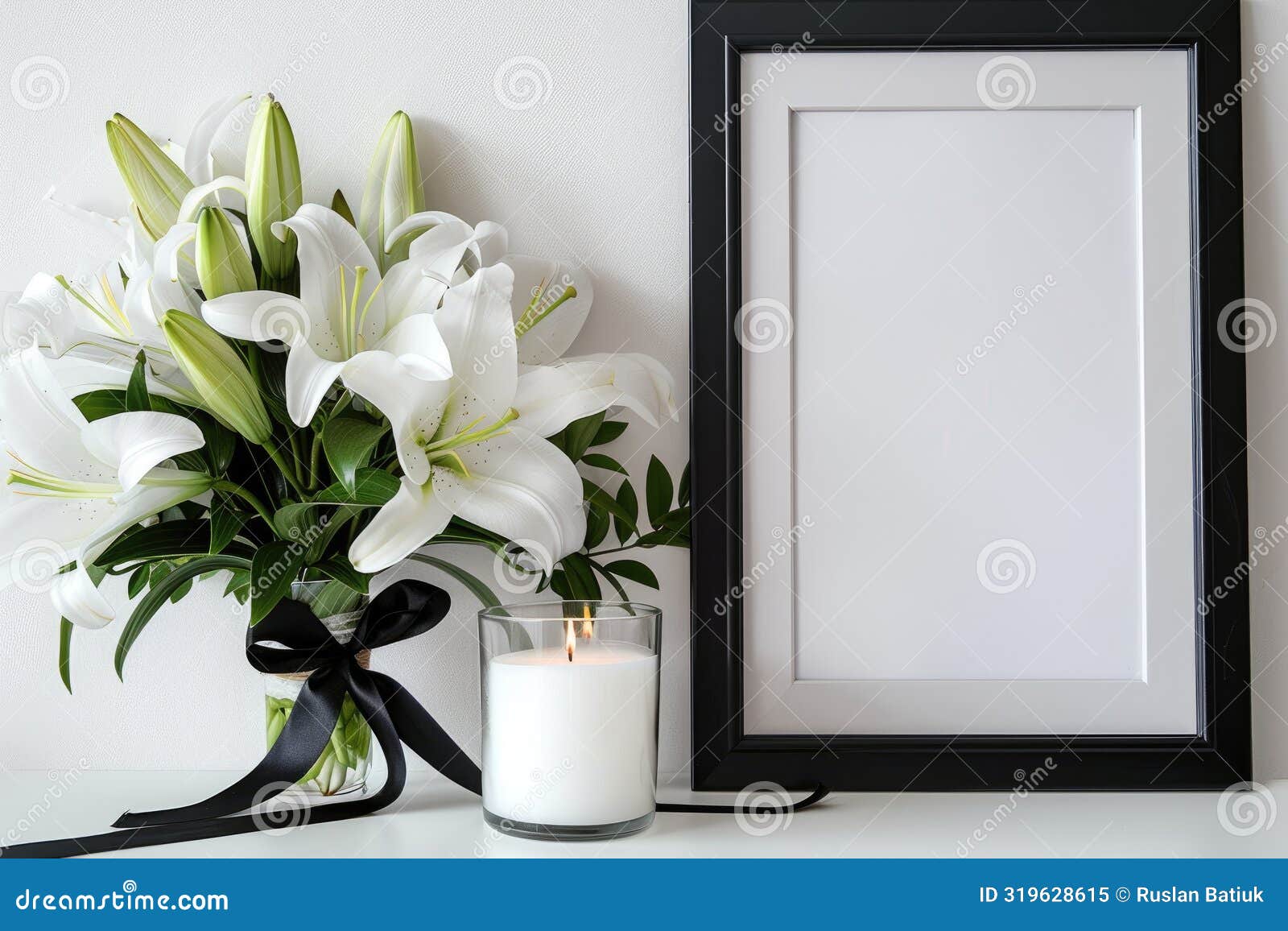 A Symbol of Remembrance is the Mourning Stock Image - Image of loss ...